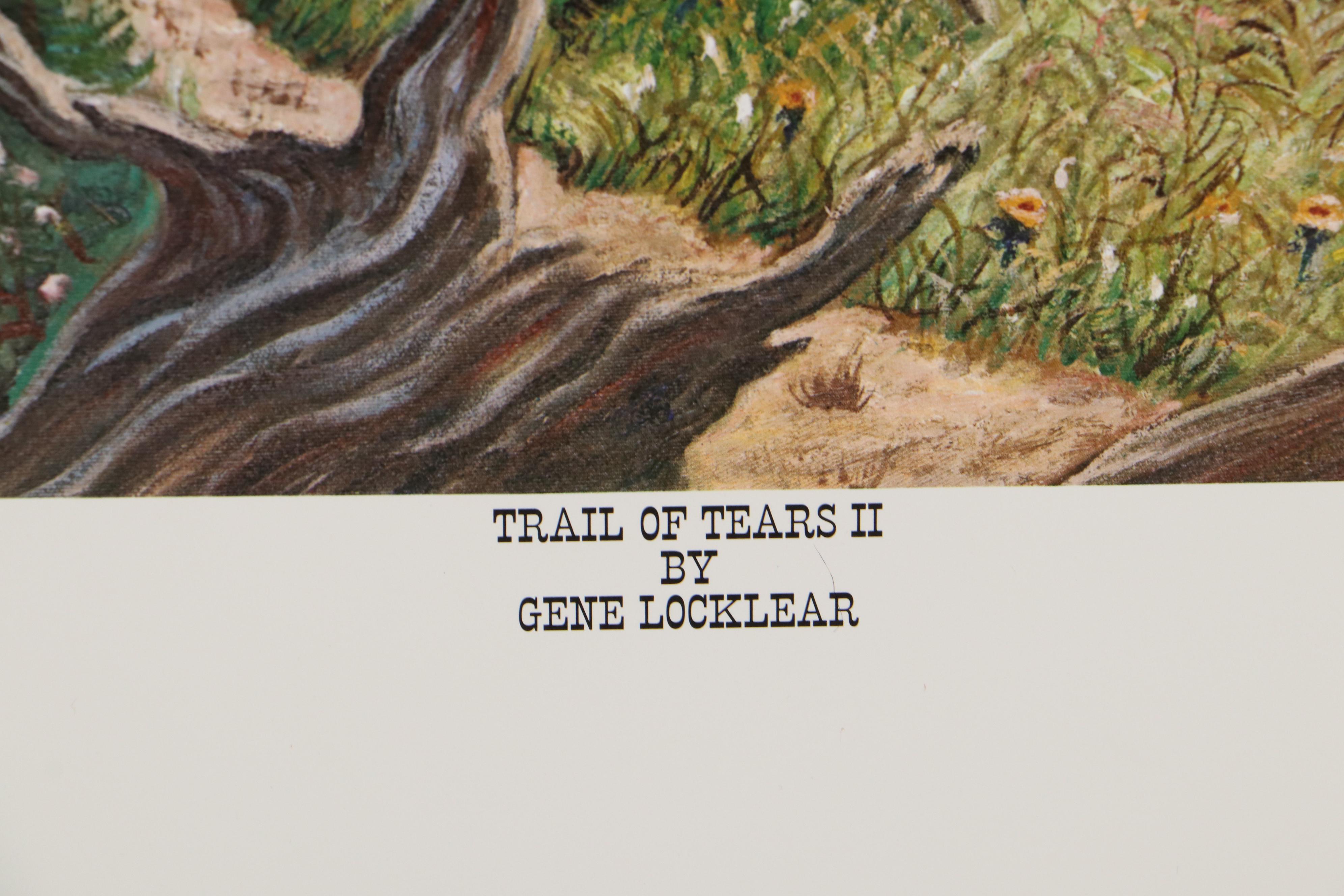 Gene Locklear Offset Lithograph "Trail of Tears II" | EBTH