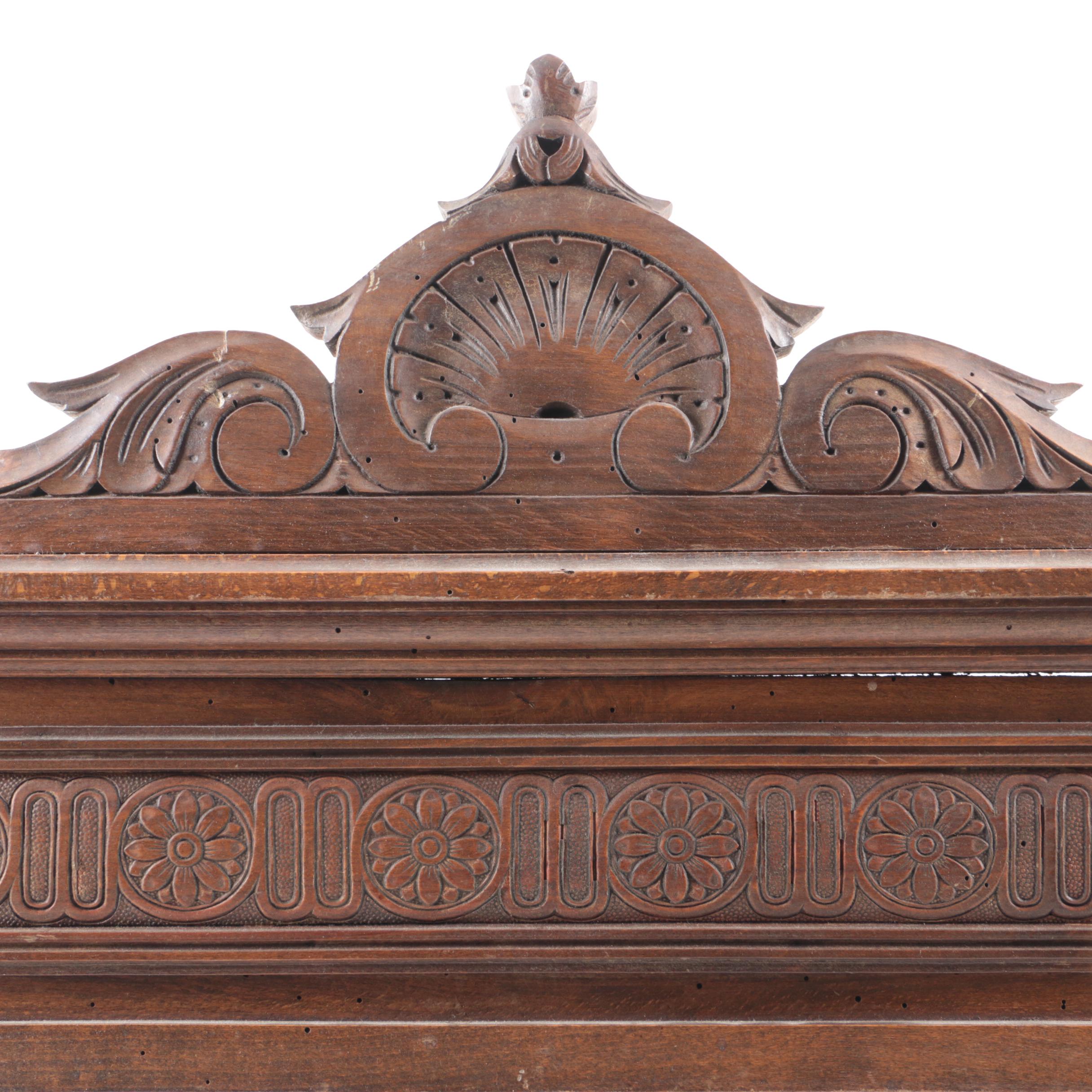 Victorian Carved Mahogany Furniture Pediment | EBTH