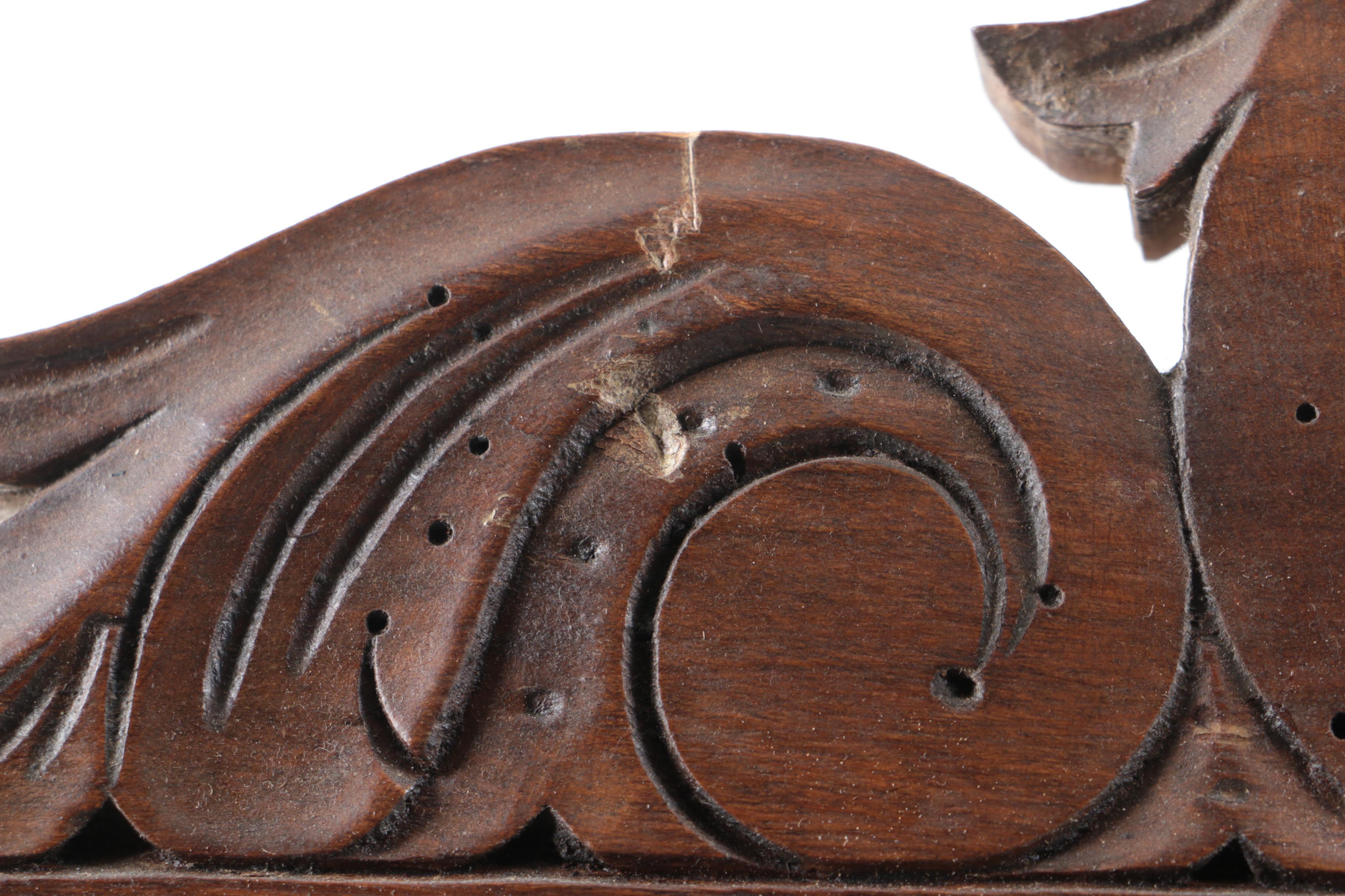 Victorian Carved Mahogany Furniture Pediment | EBTH