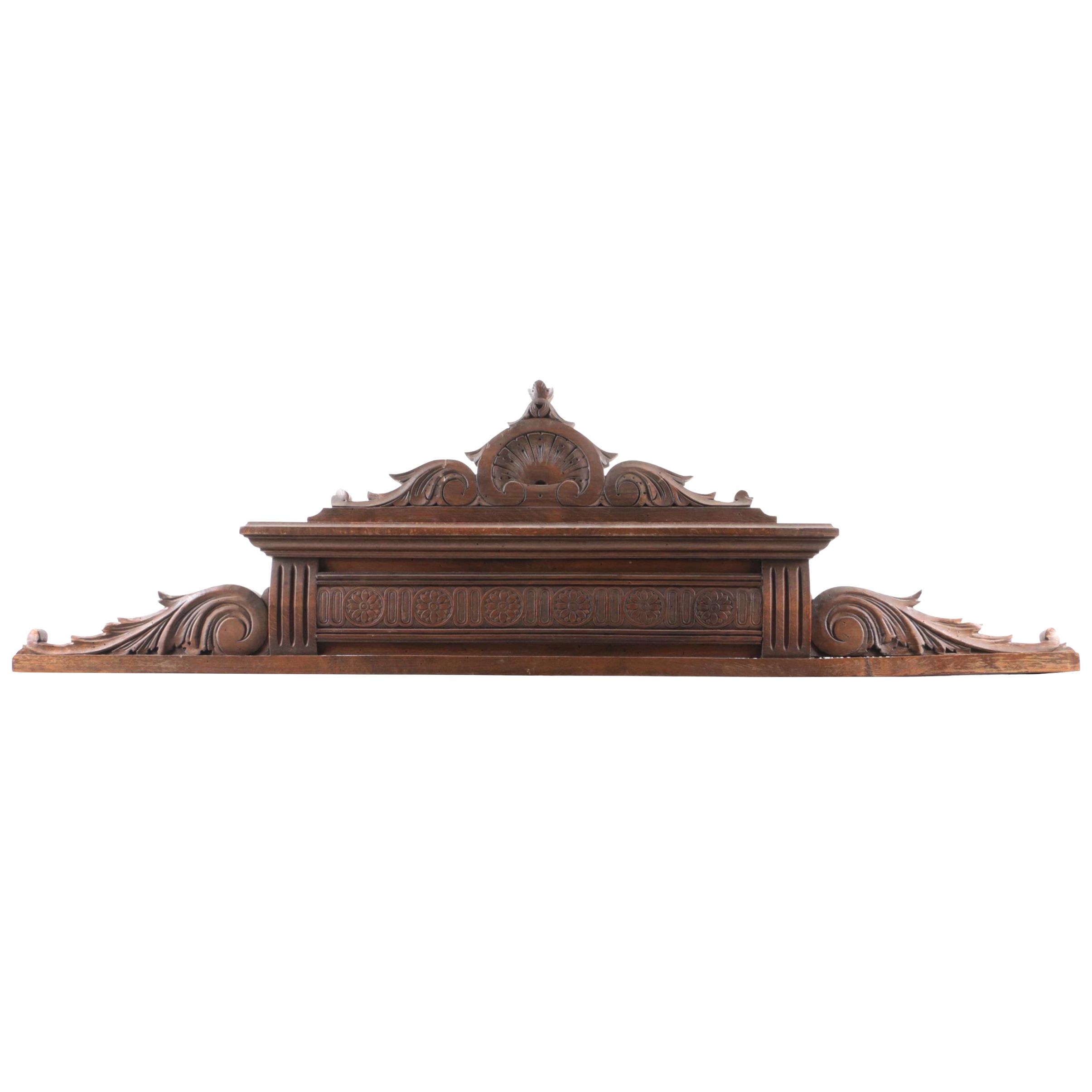 Victorian Carved Mahogany Furniture Pediment | EBTH