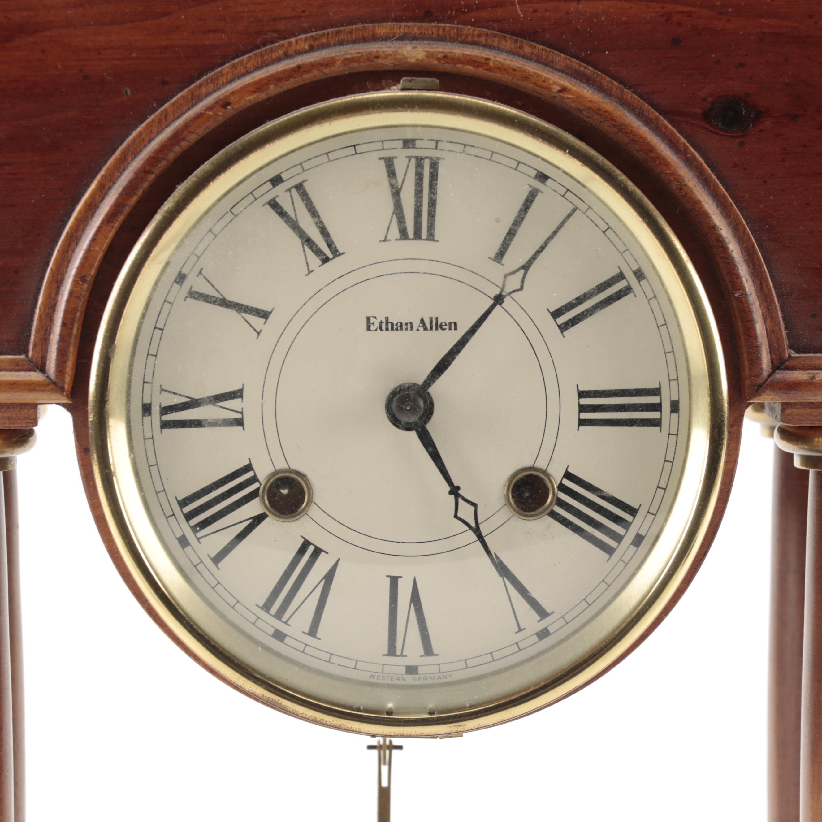 Ethan Allen Wooden Steeple Mantel Clock | EBTH