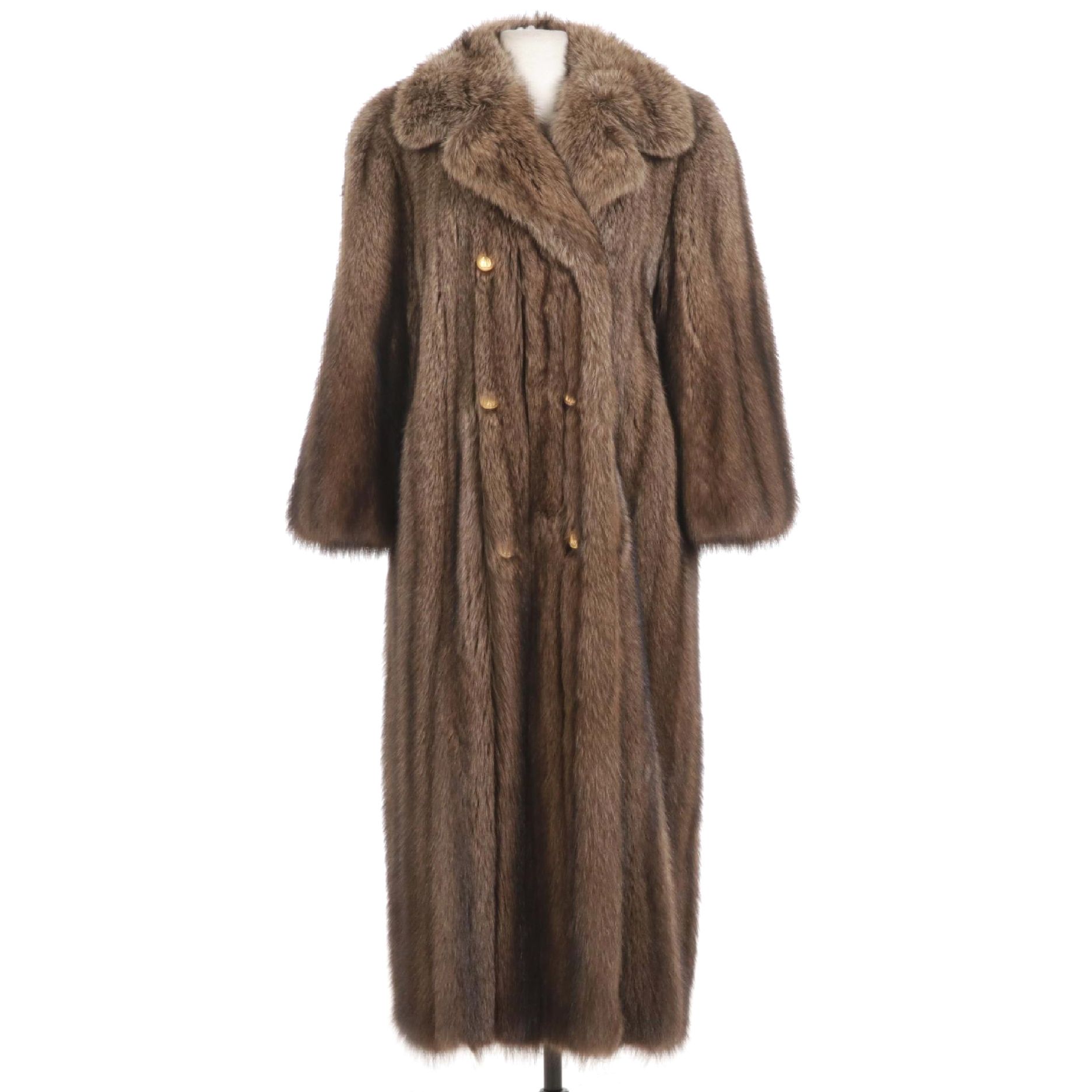 Fisher Sable Double-Breasted Coat from Sorbara | EBTH