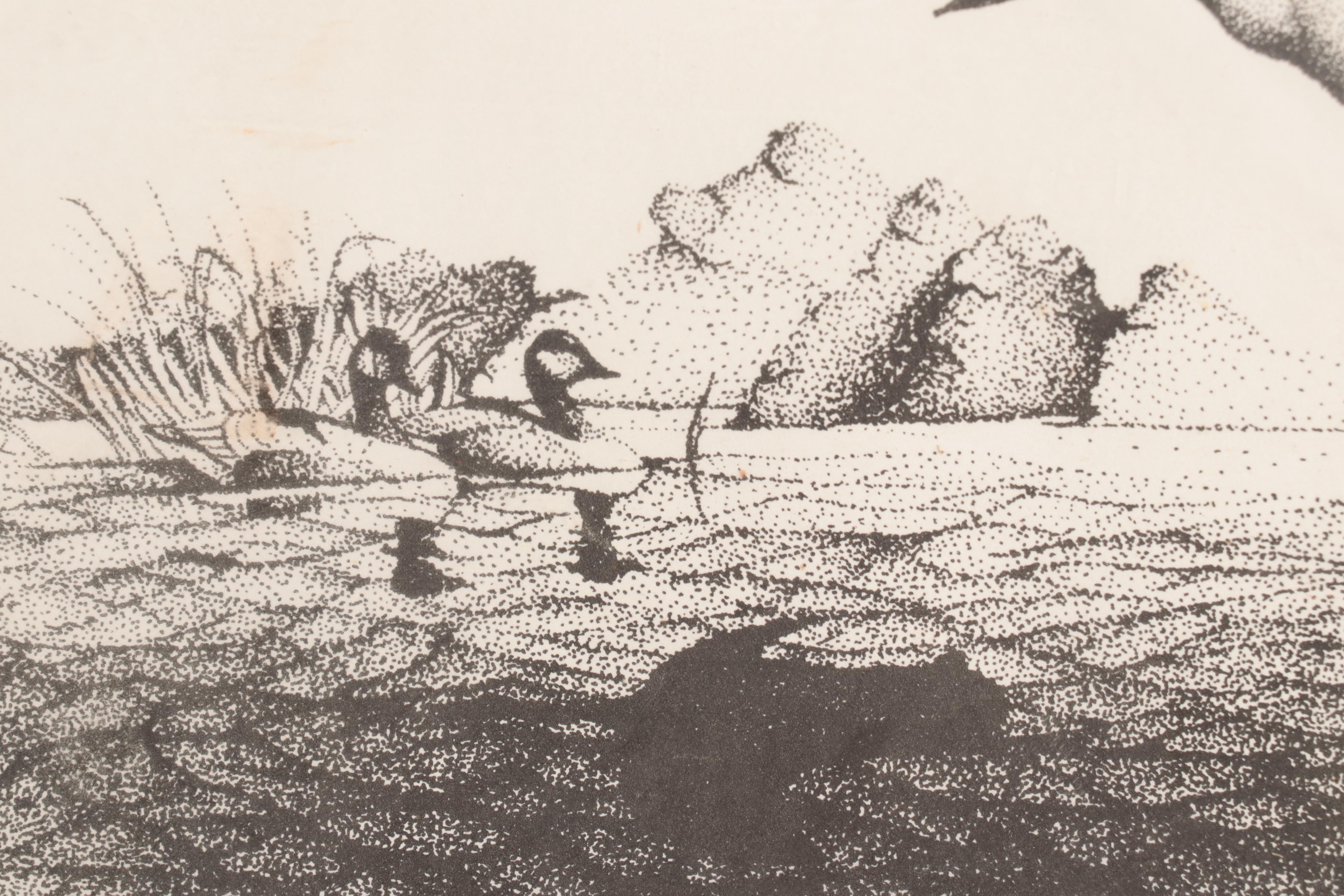 Ronald Goodman Lithograph of Geese, Late 20th Century | EBTH
