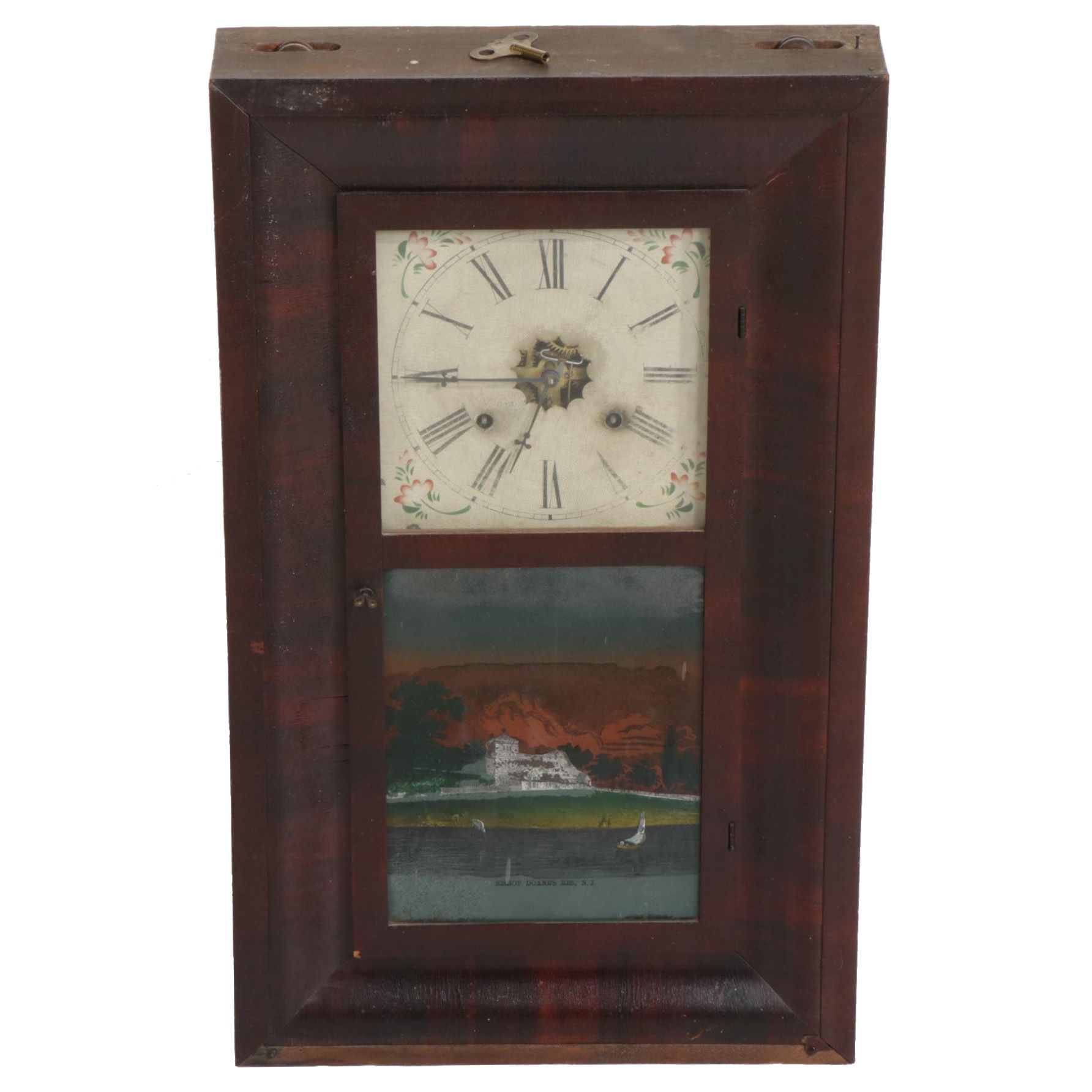 Waterbury Ogee Clock with Reverse Painted Glass, Late 19th Century | EBTH