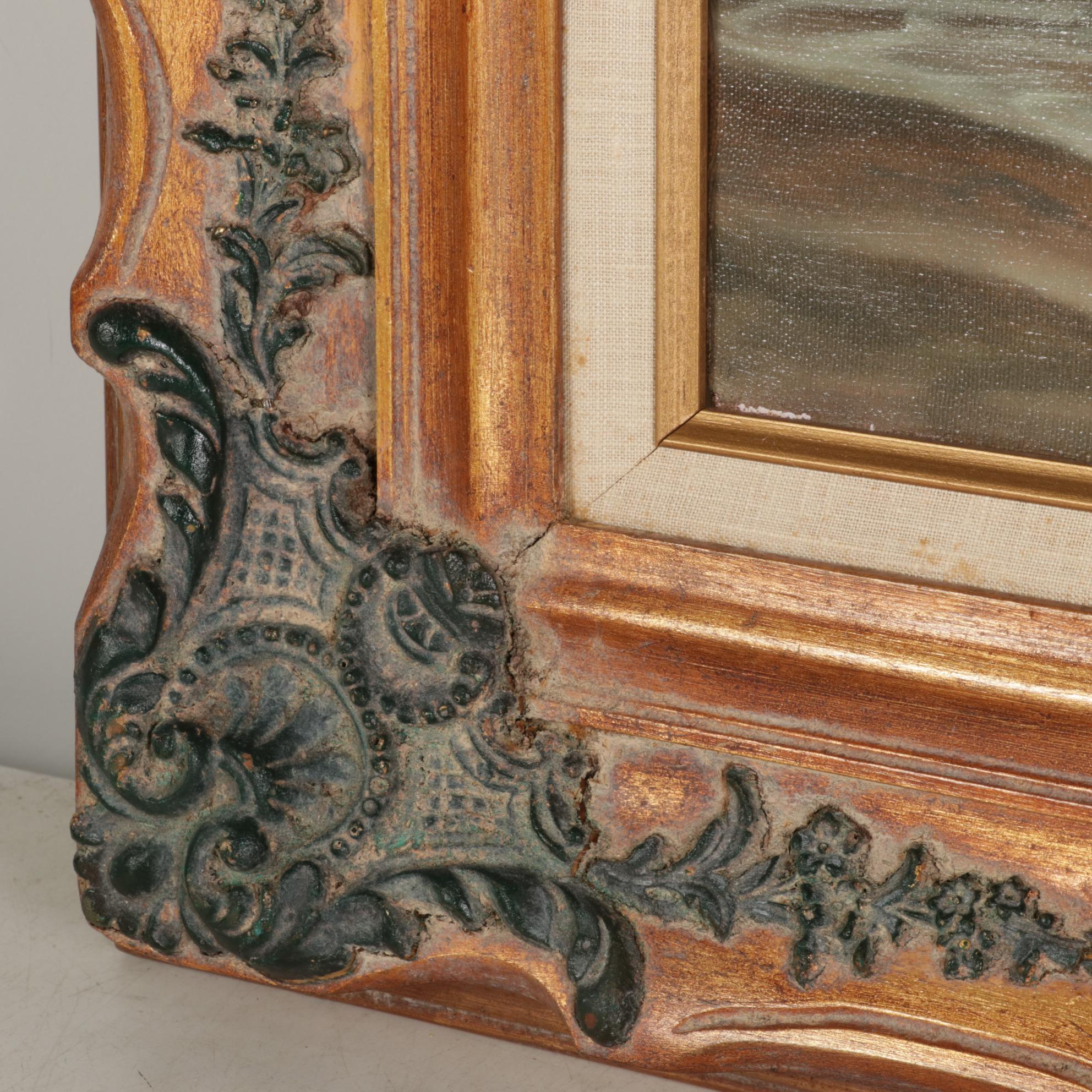 Jo Harrington Seascape Oil Painting of Coastal Beach at Sunset, 1976 | EBTH