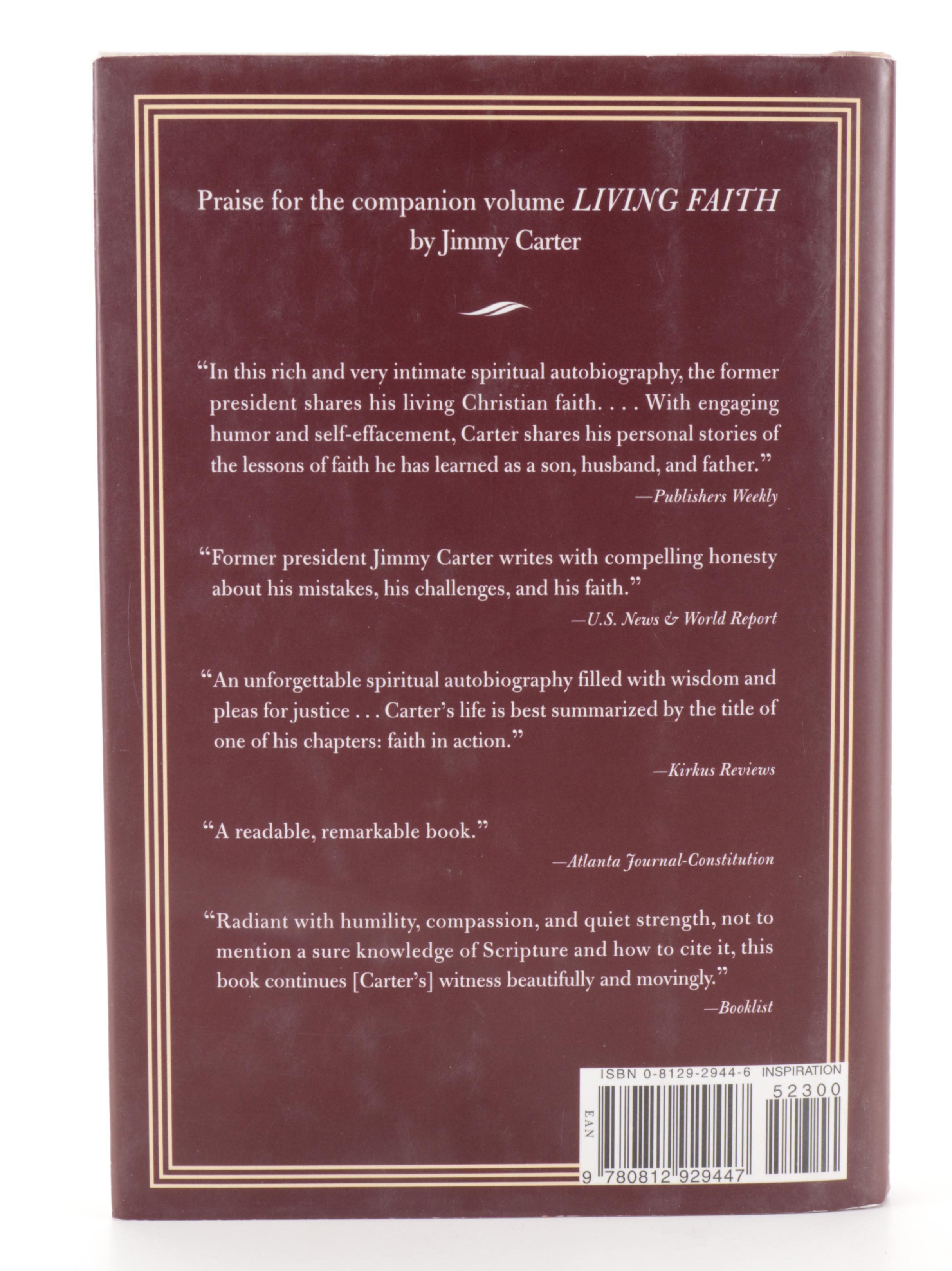 Signed First Edition "Sources of Strength" and Other Book by Jimmy ...