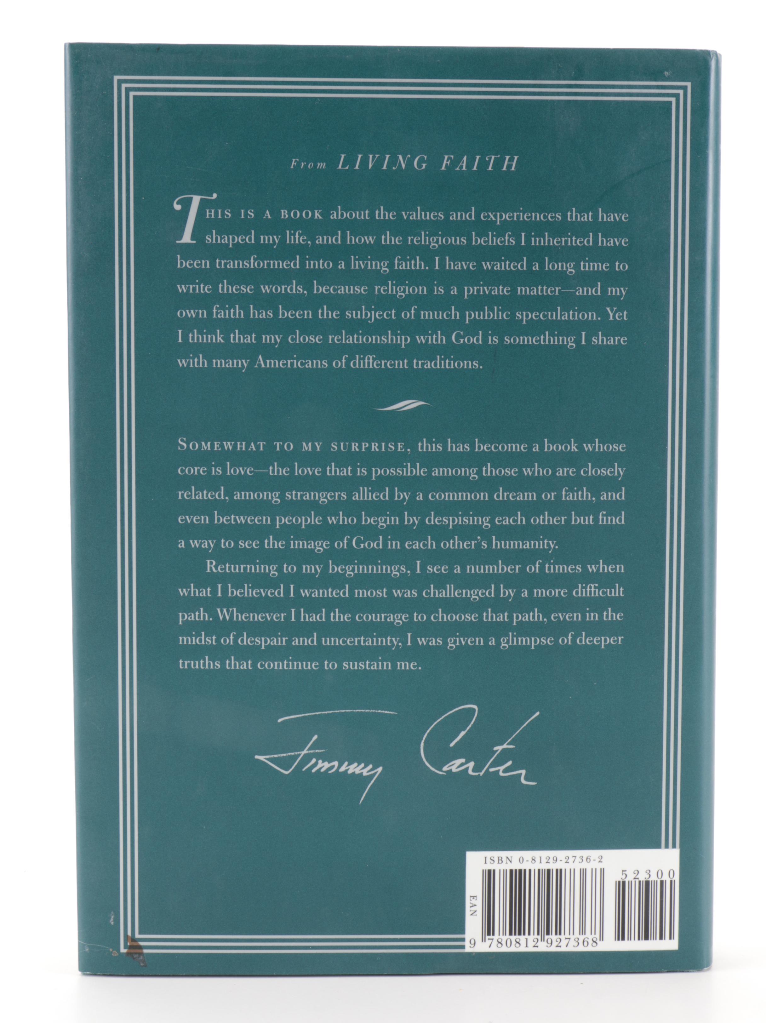 Signed First Edition "Sources of Strength" and Other Book by Jimmy ...