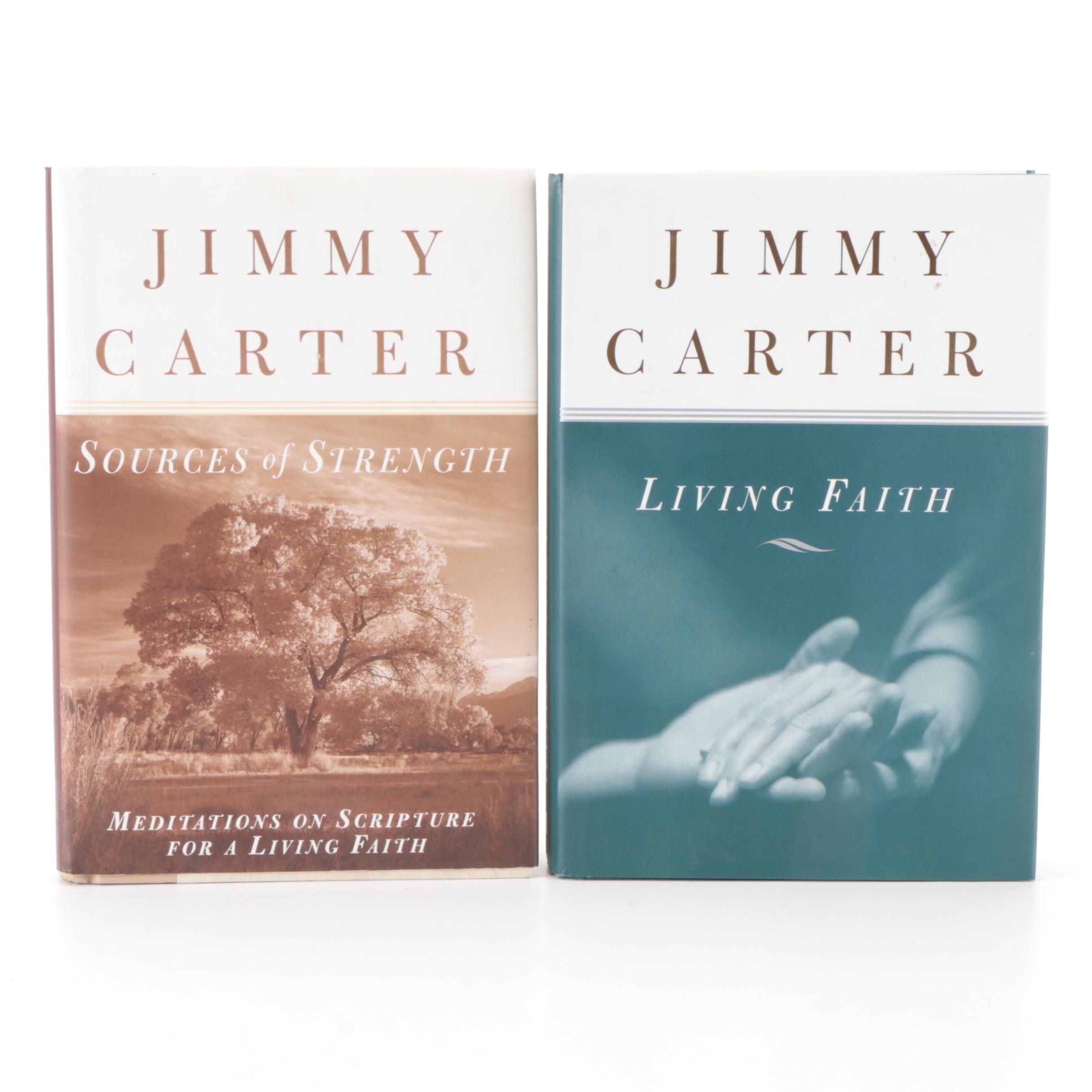 Signed First Edition "Sources of Strength" and Other Book by Jimmy ...
