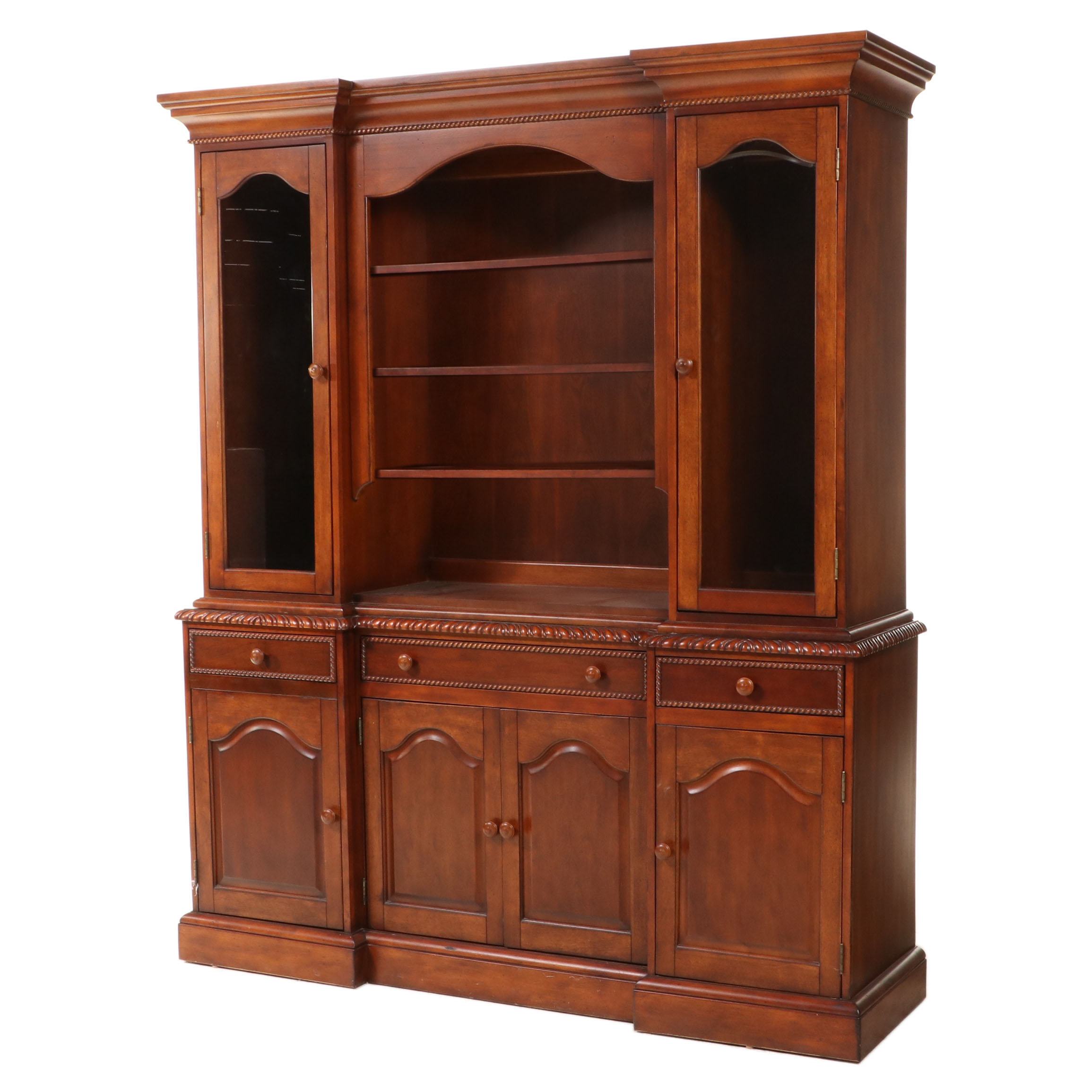 Dick Idol for Klaussner Mahogany Stained Buffet/China Cabinet | EBTH