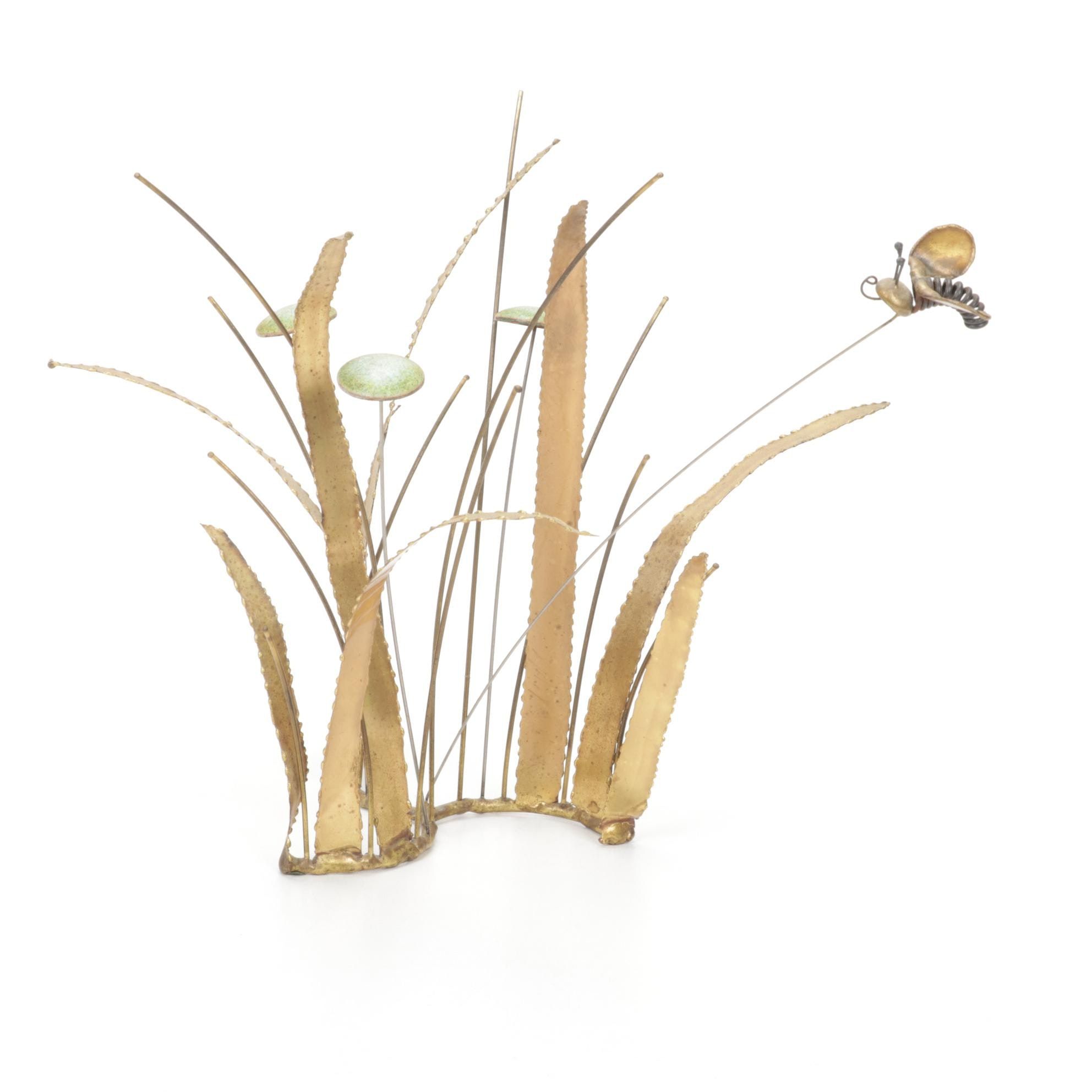 Ken Rains Brass Reeds and Rushes Sculpture | EBTH