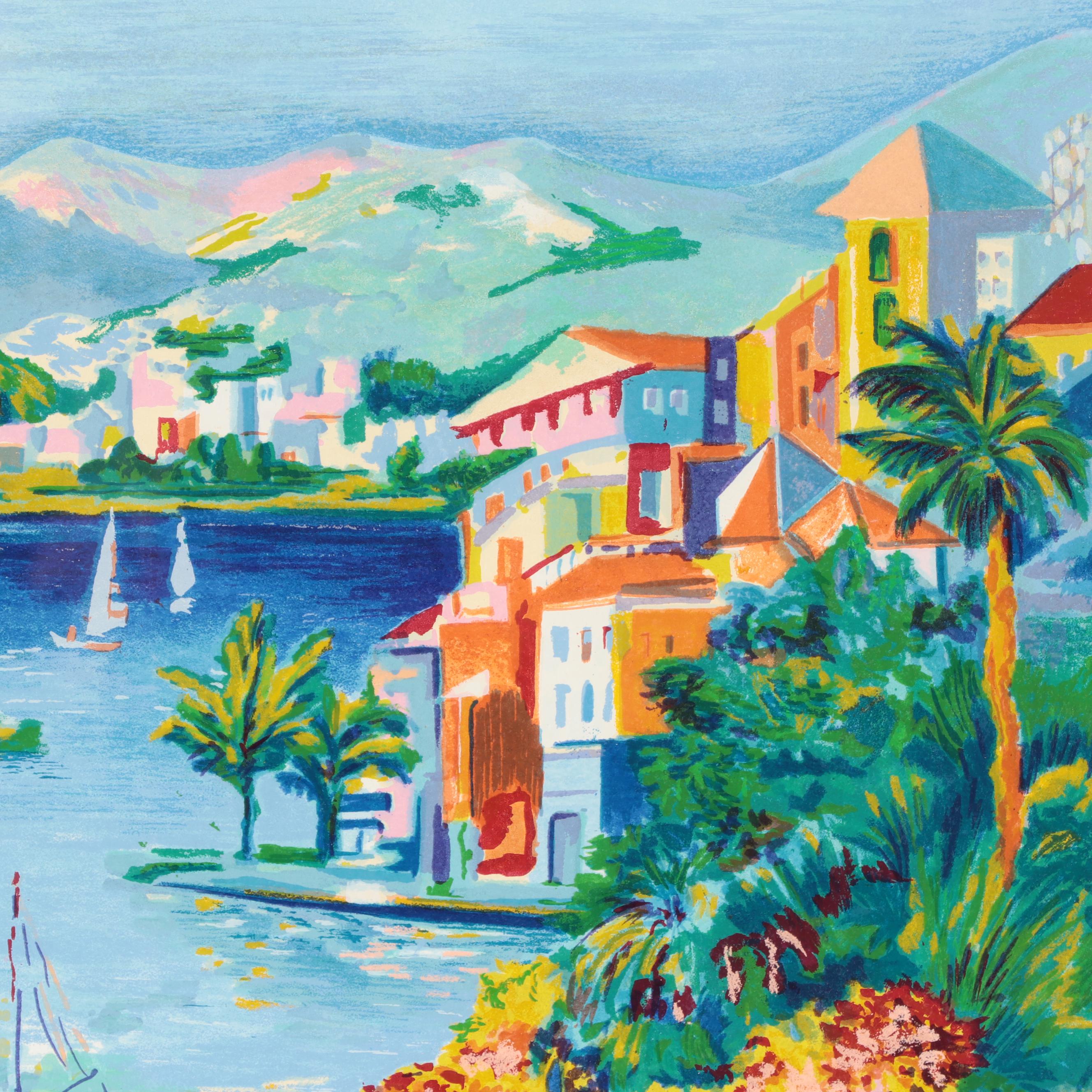 Michael Pauker Serigraph of Tropical Bay Area | EBTH
