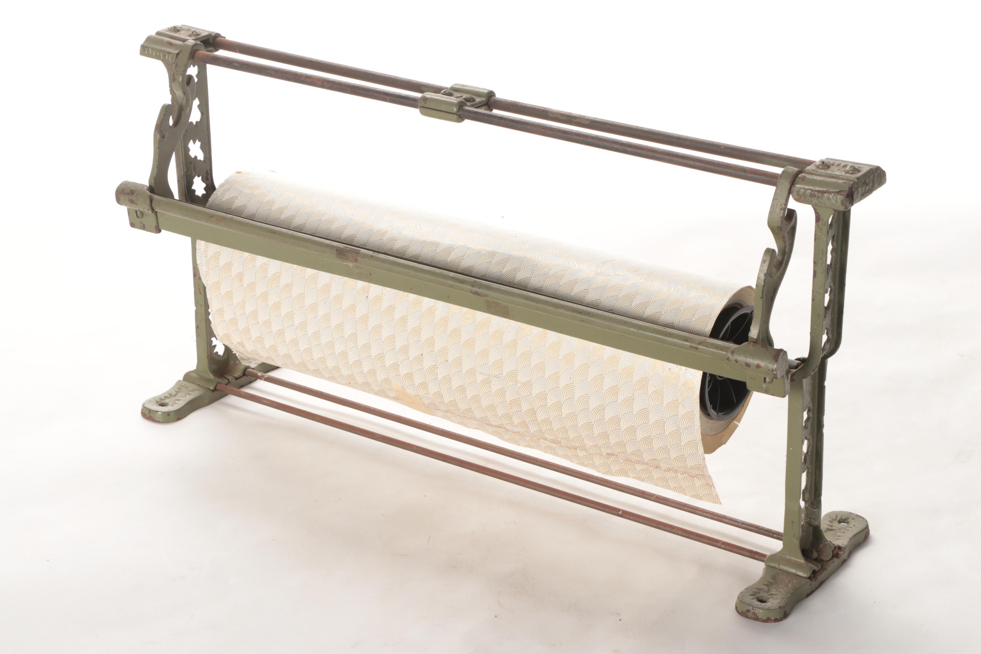 Horizontal Paper Roll Dispensers with Wallpaper Rolls, Early to Mid ...