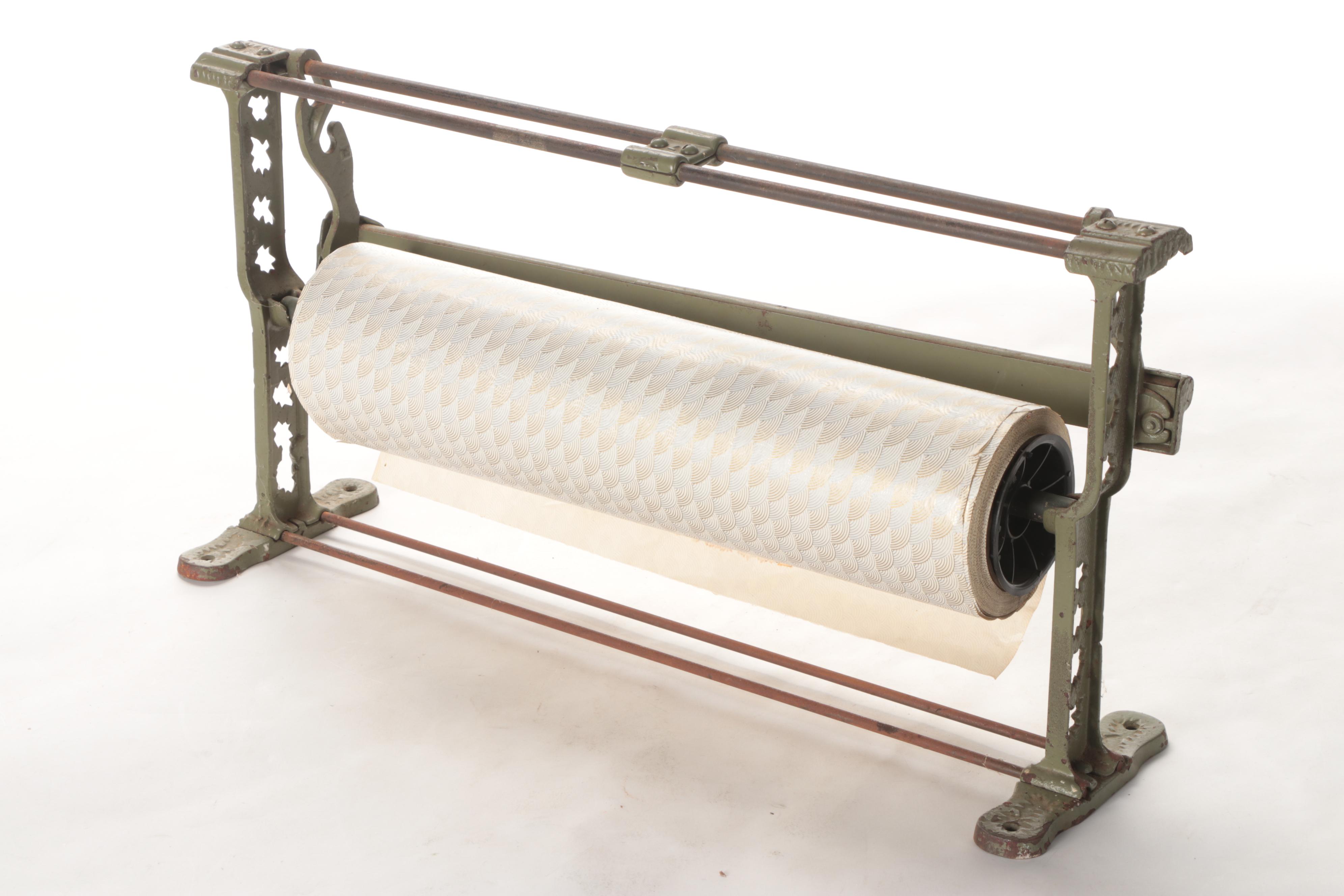 Horizontal Paper Roll Dispensers with Wallpaper Rolls, Early to Mid ...