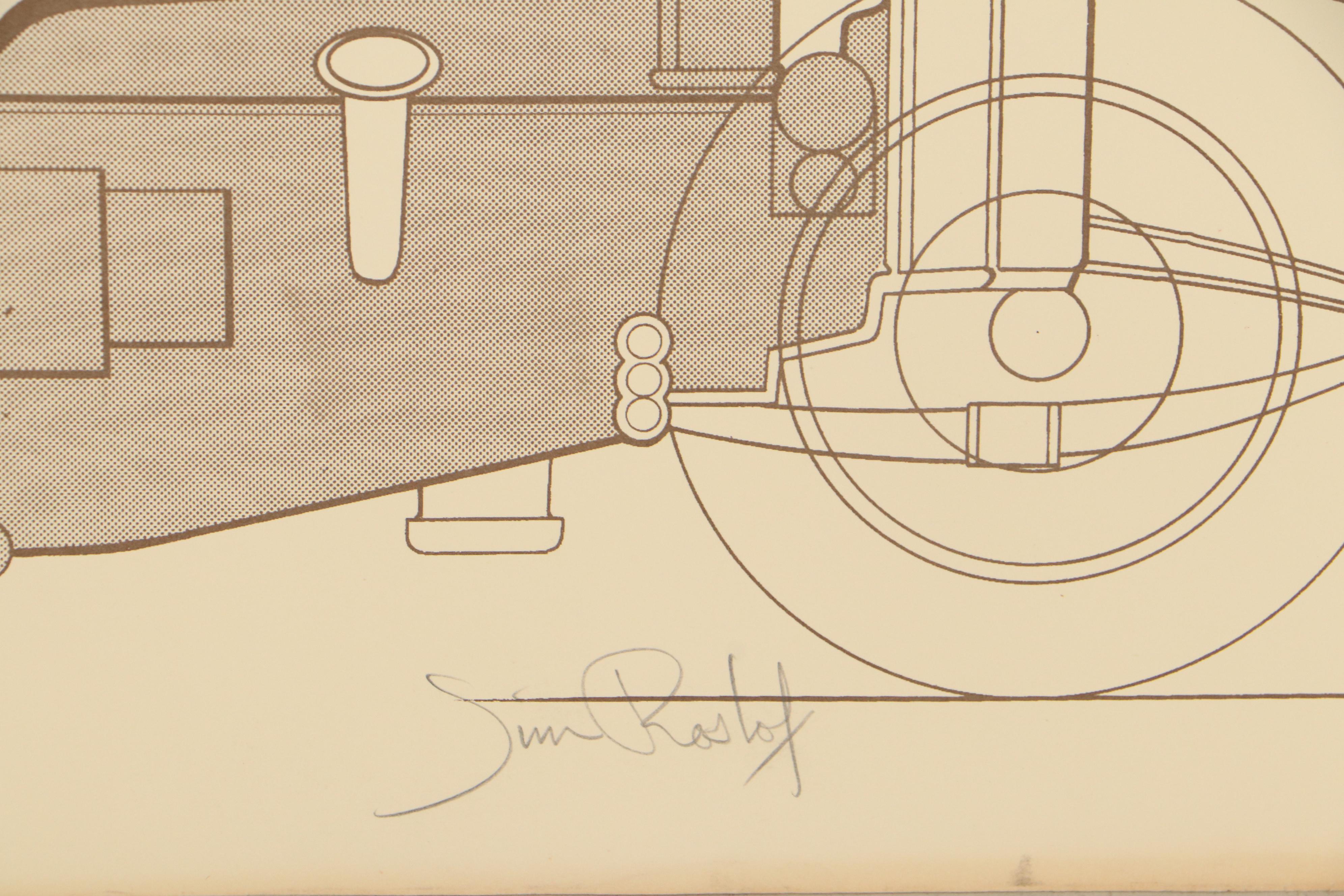 Jim Roslof Serigraph "Ocean Yawl" and "Bentley," Late 20th Century | EBTH