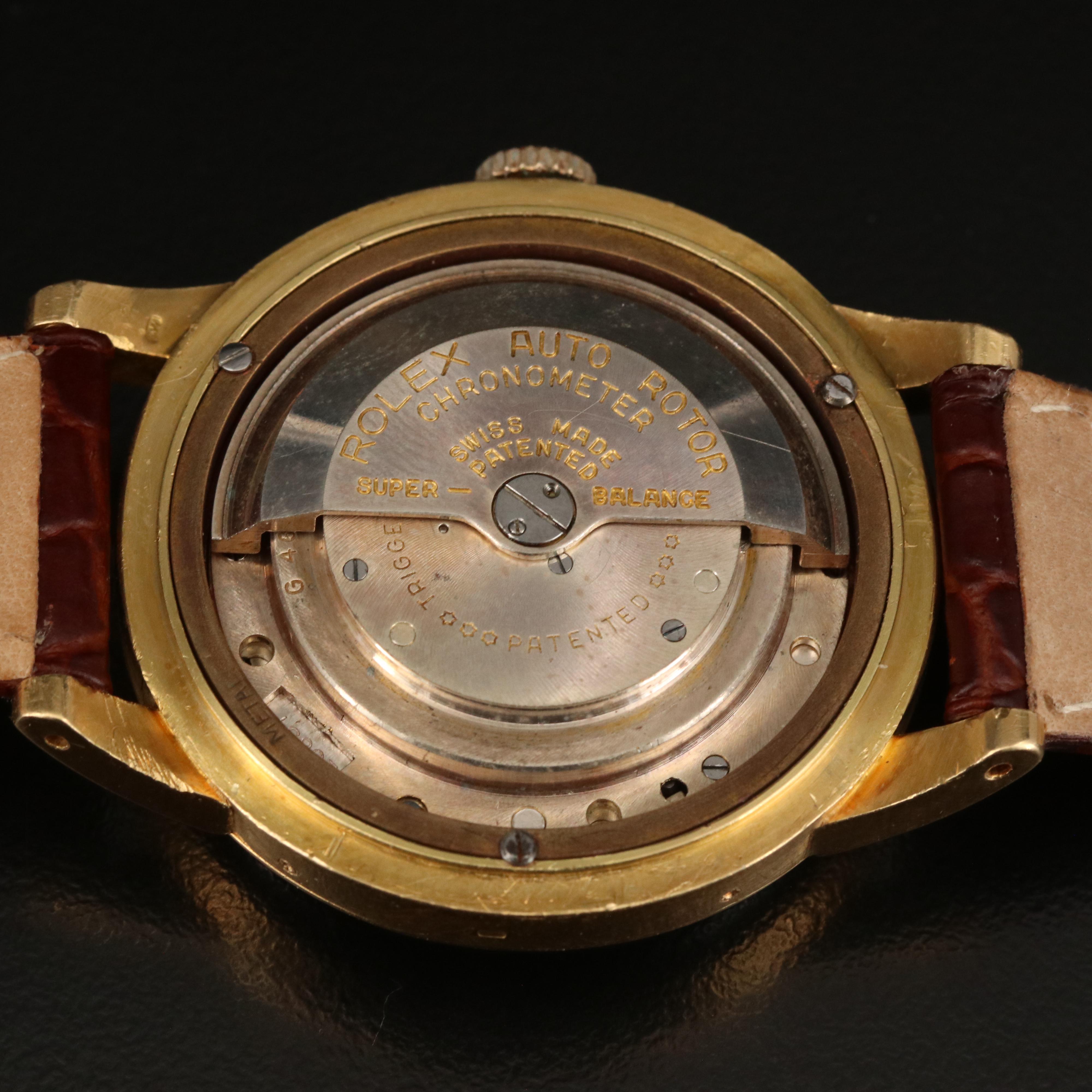18K Rolex "Padellone" Triple Date Moon Phase Automatic Wristwatch | EBTH