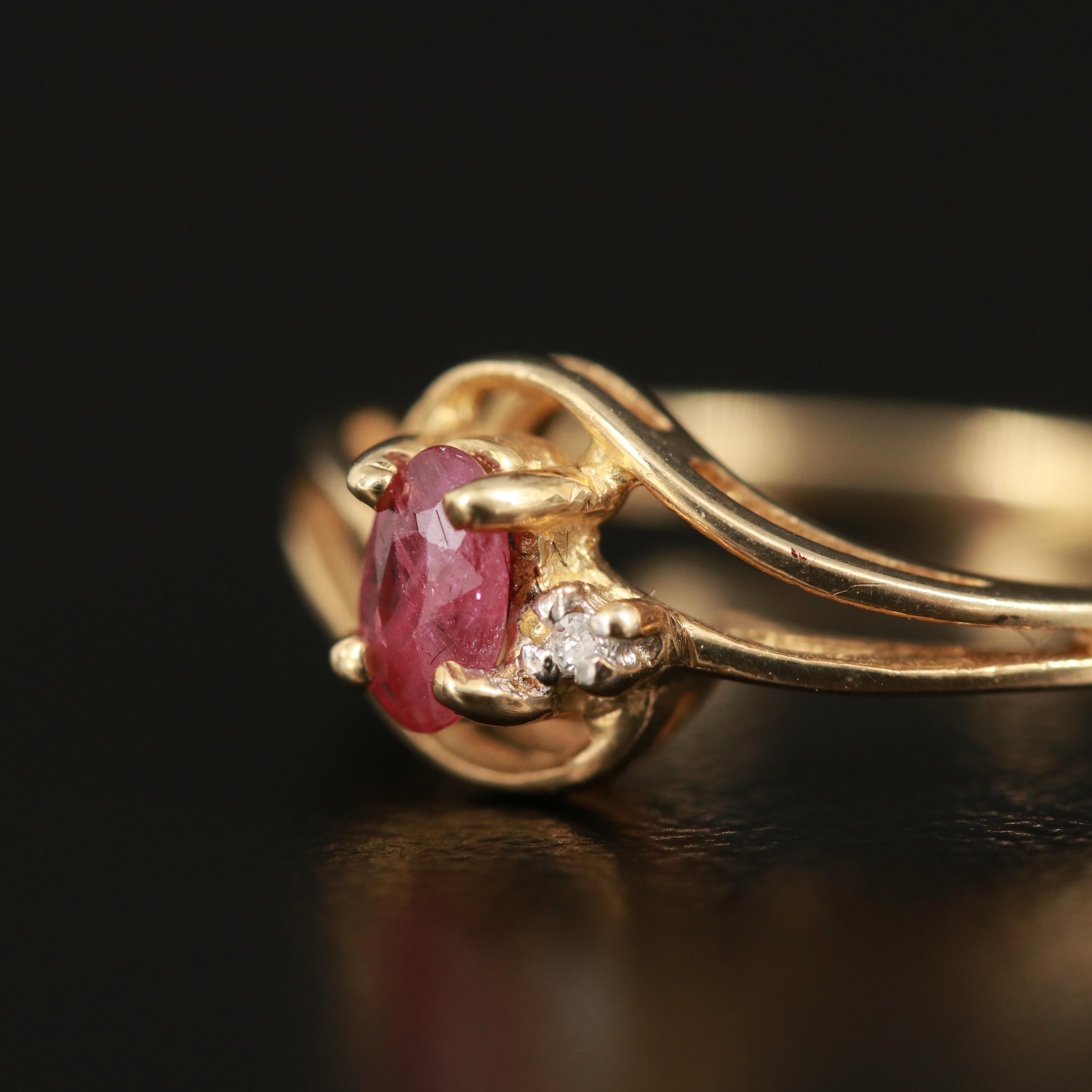 10K Ruby and Diamond Matching Rings | EBTH