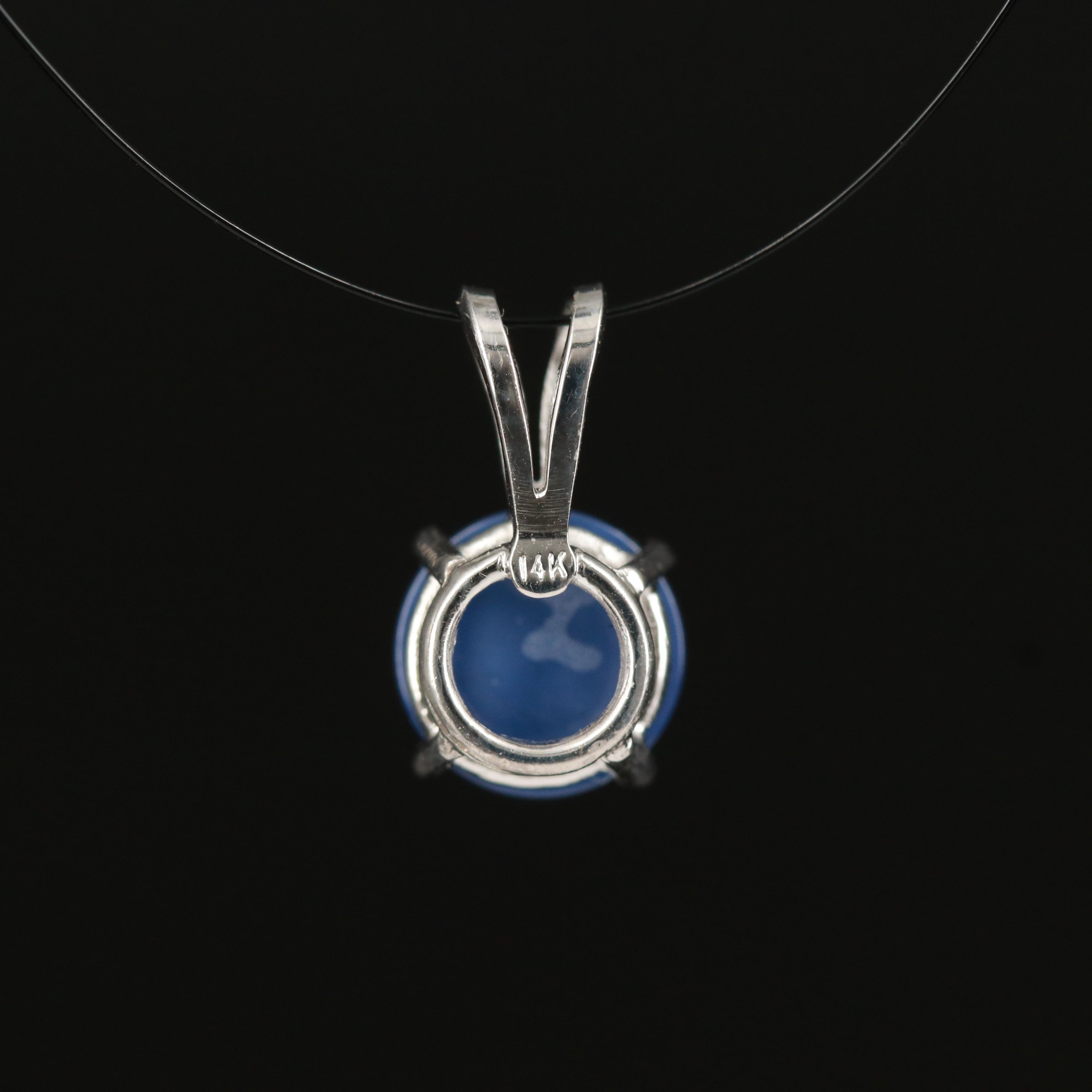 14K Linde Star Sapphire Pendant | EBTH