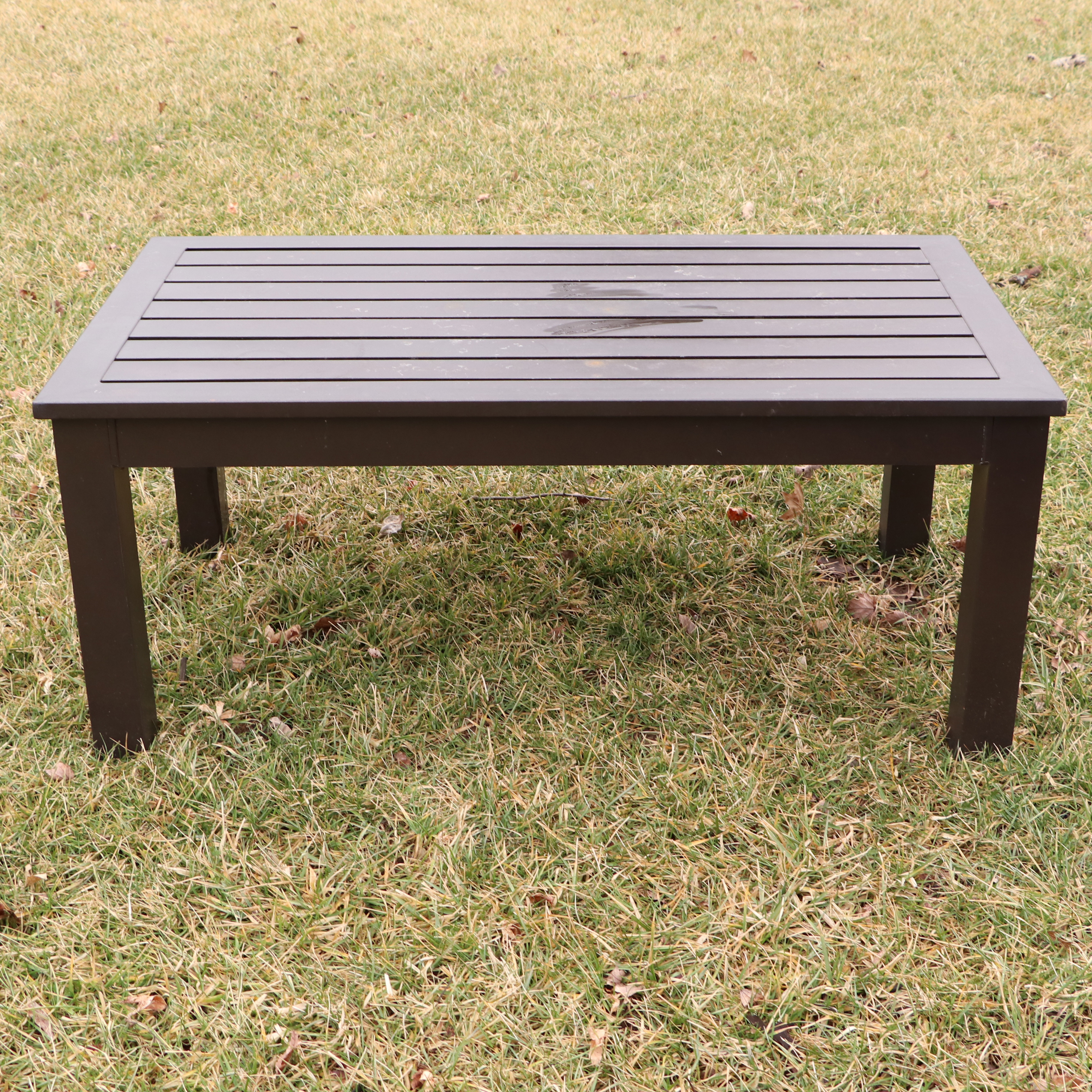 Metal Patio Coffee Table, Contemporary | EBTH