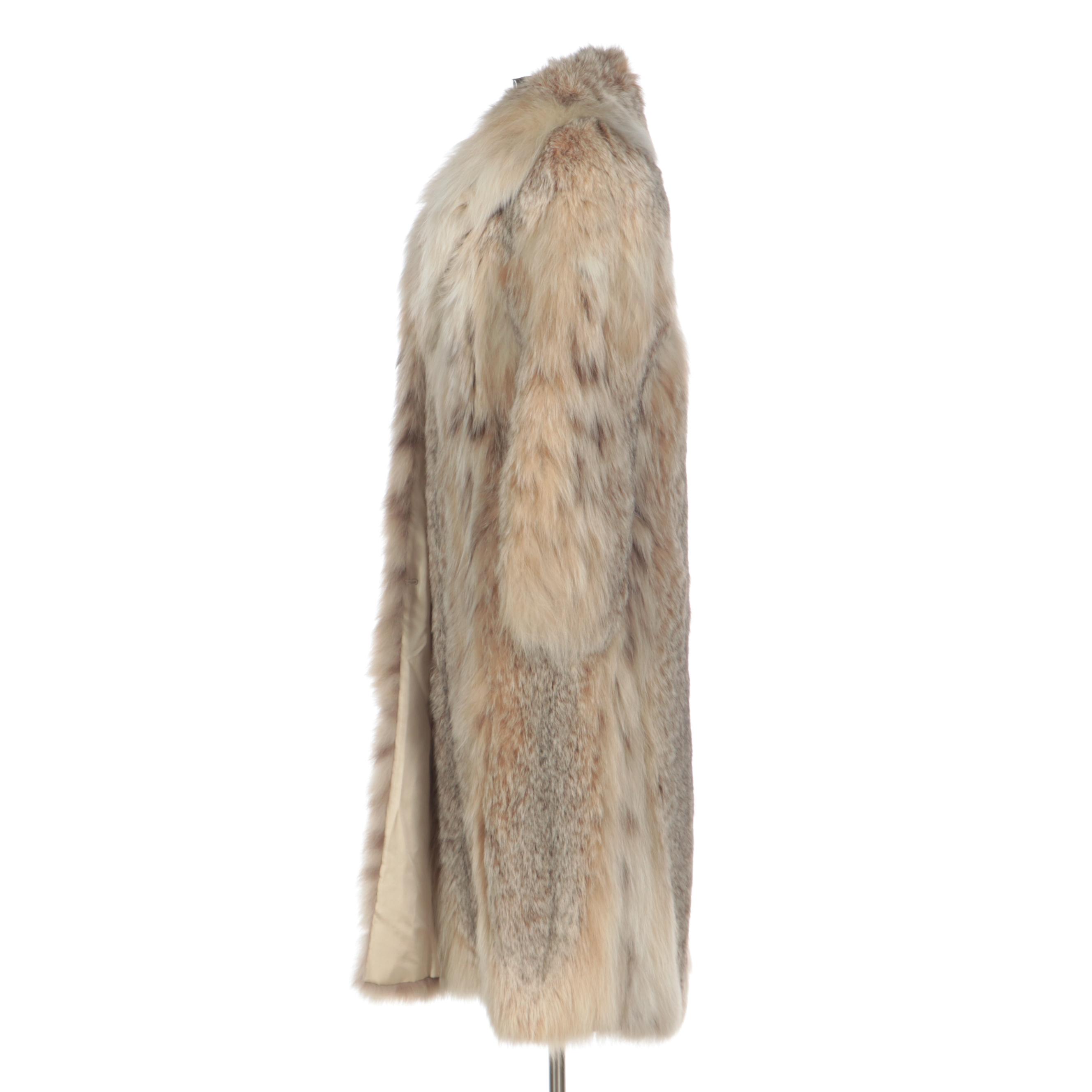 Canadian Lynx Fur Coat with Shawl Collar | EBTH