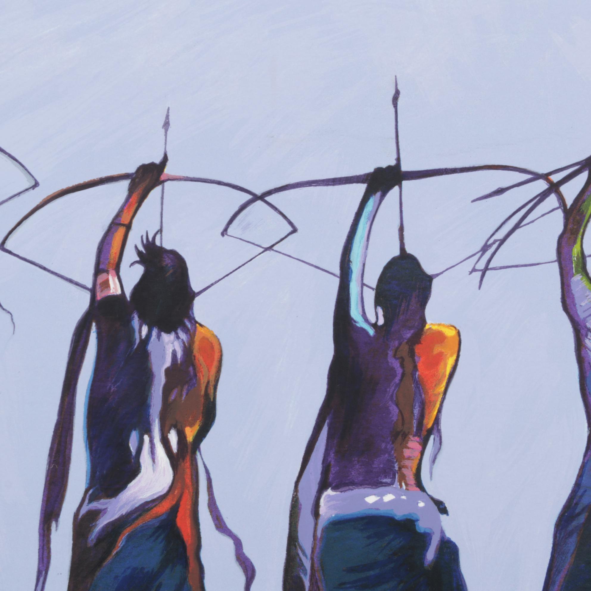 John Nieto Serigraph of Native American Archers, 1996 | EBTH