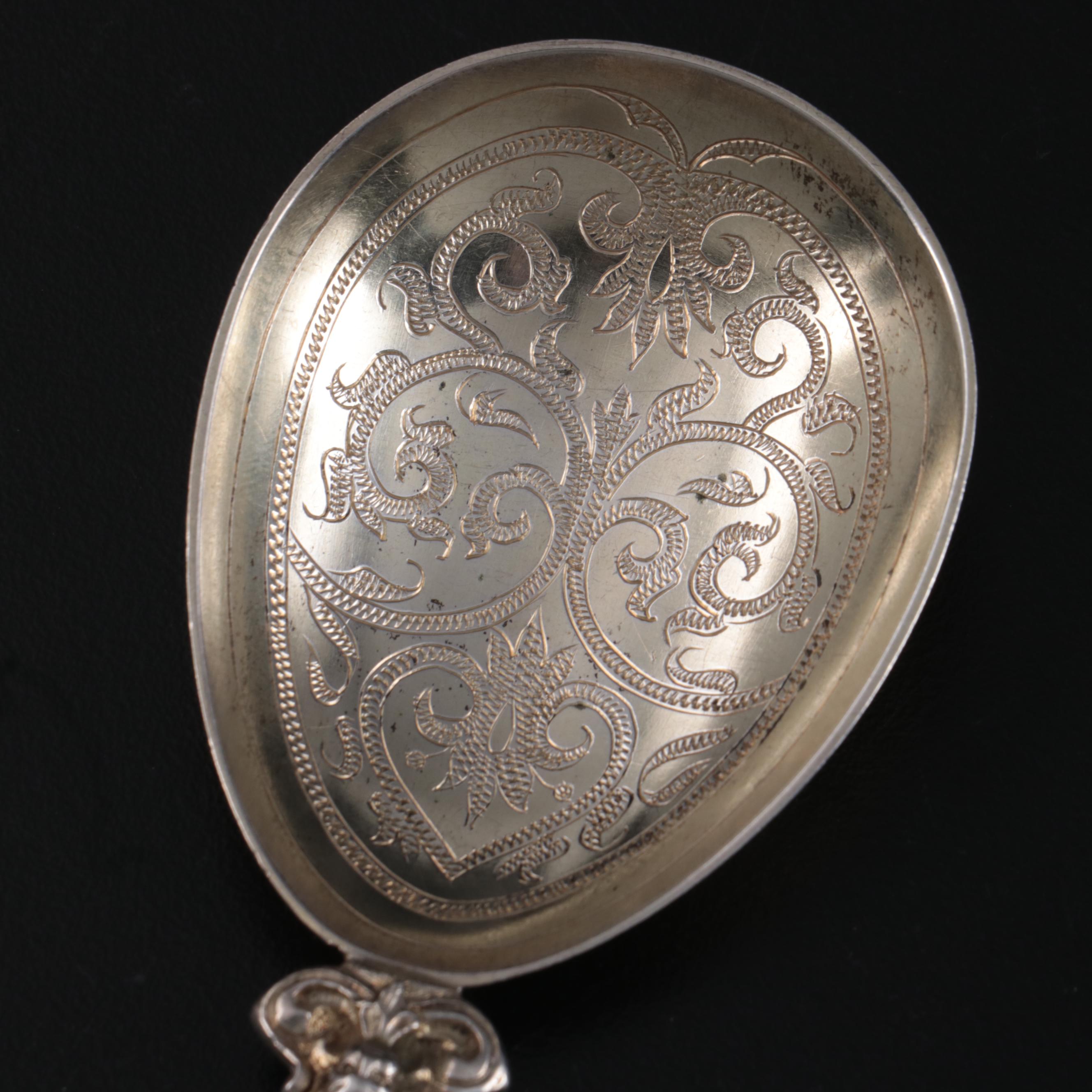 Dutch and Danish 833 and Sterling Silver Apostle Spoons, Late 18th and ...