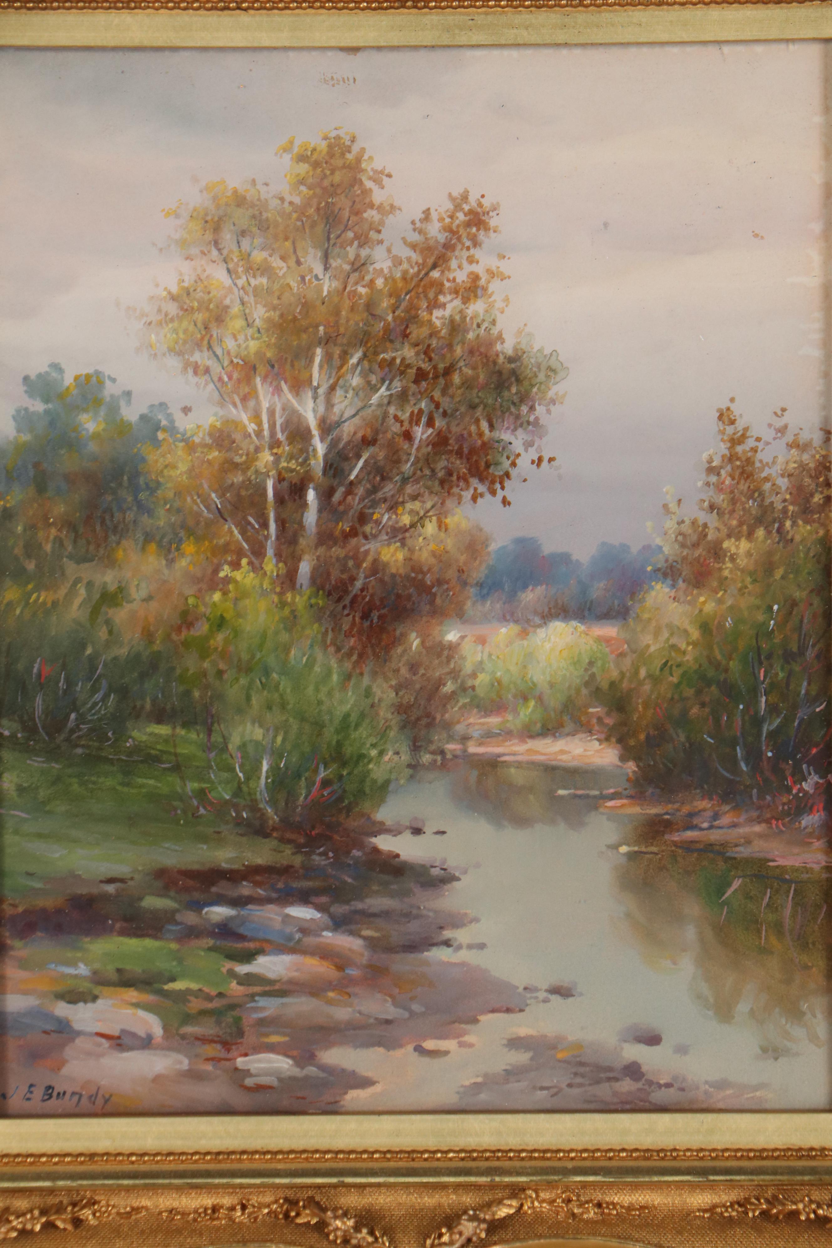 John Elwood Bundy Landscape Watercolor Painting | EBTH