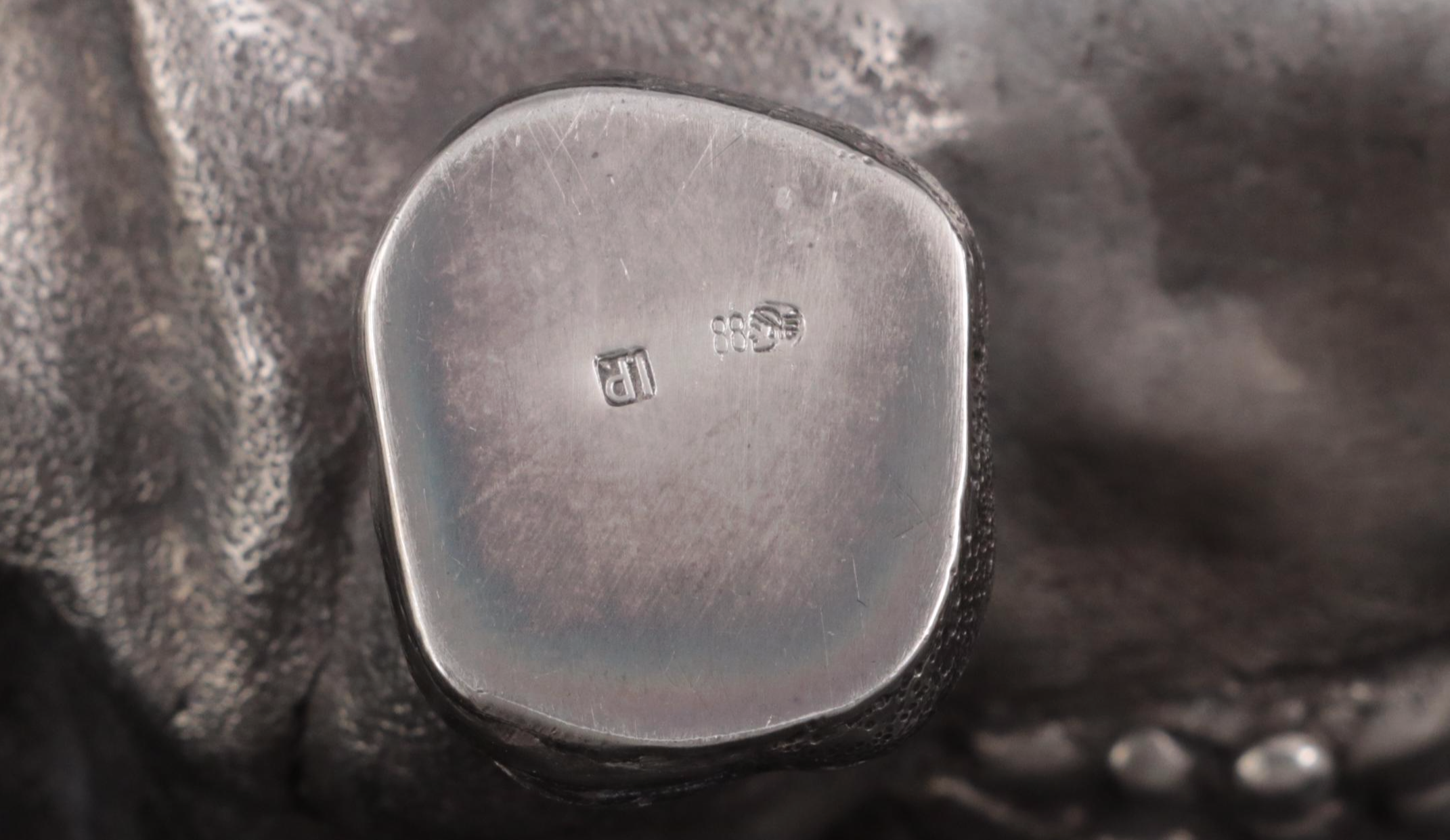 Russian 916 Silver and Ruby Rhinoceros Figurine After Fabergé Automaton ...