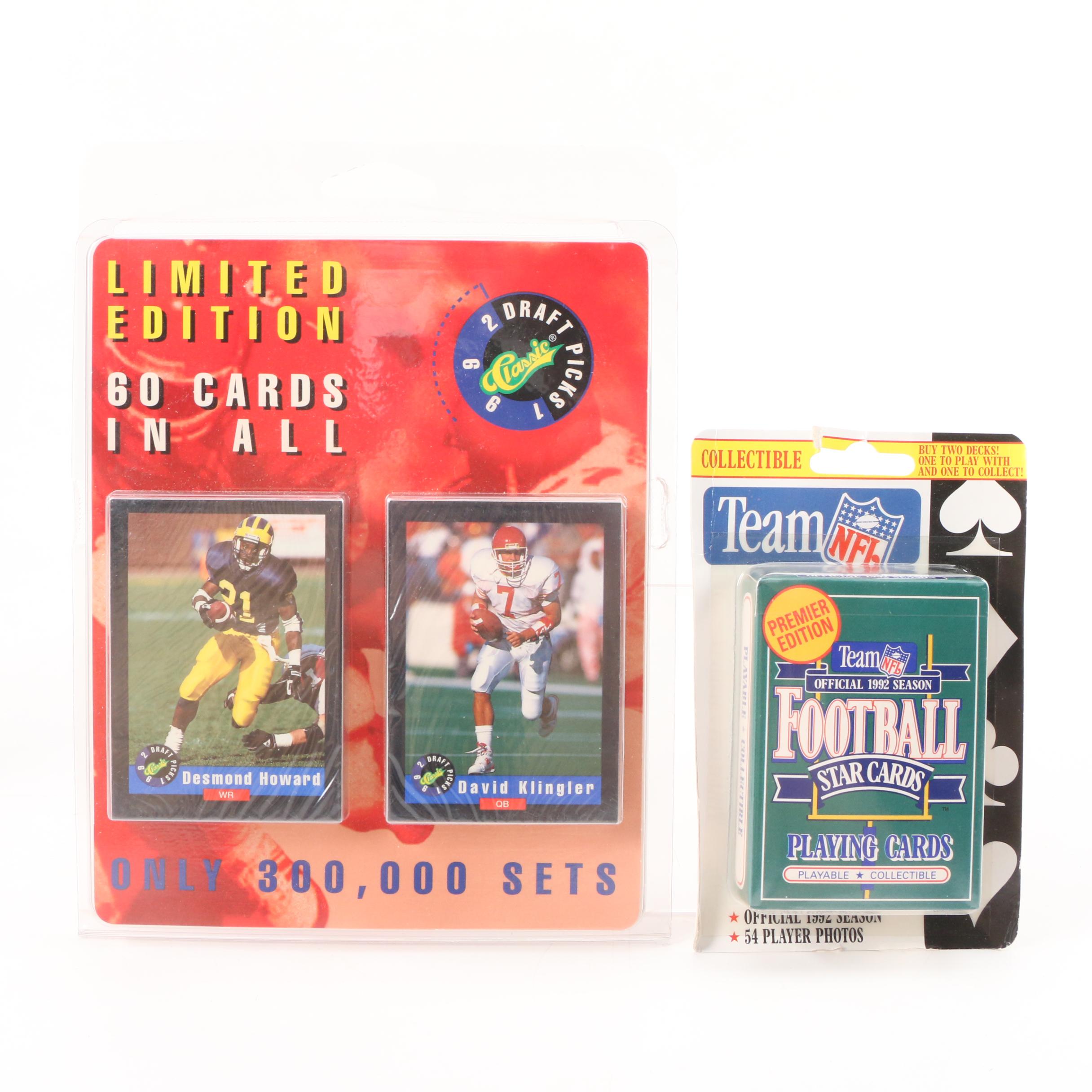 1990s NFL Trading Cards Including "All Madden Team", Rookie Cards, and ...