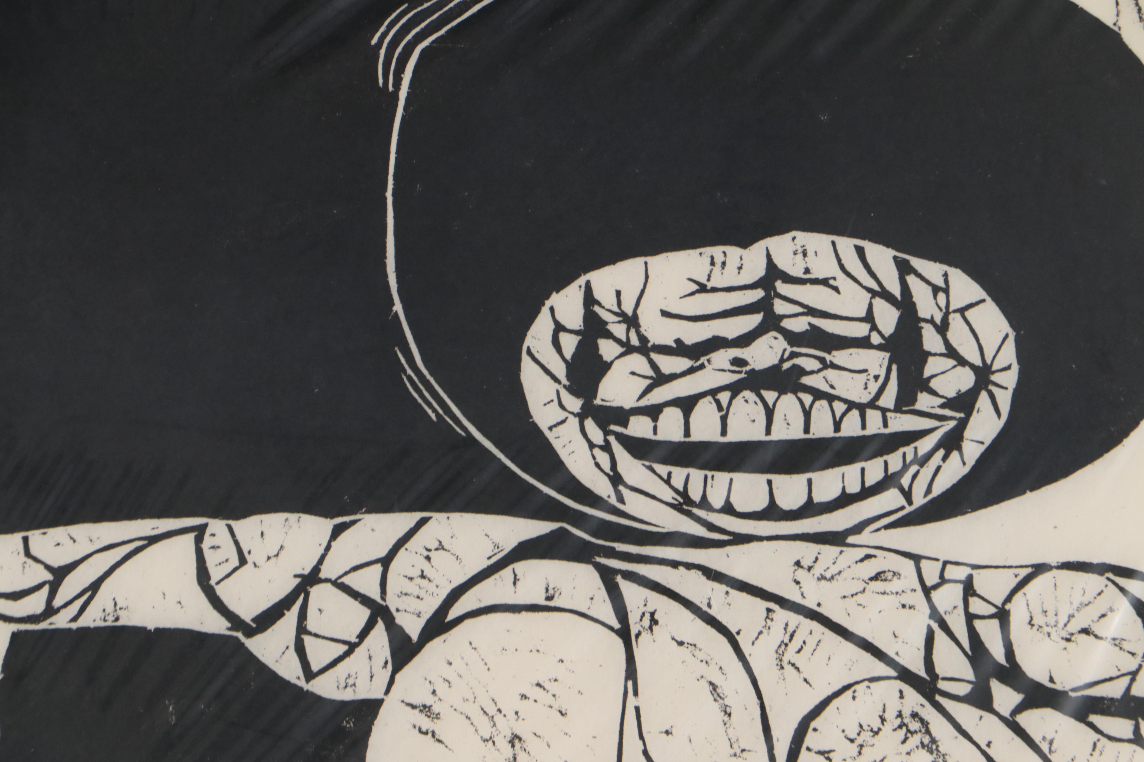 Thom Shaw Large-Scale Figurative Woodcut, 1970 | EBTH