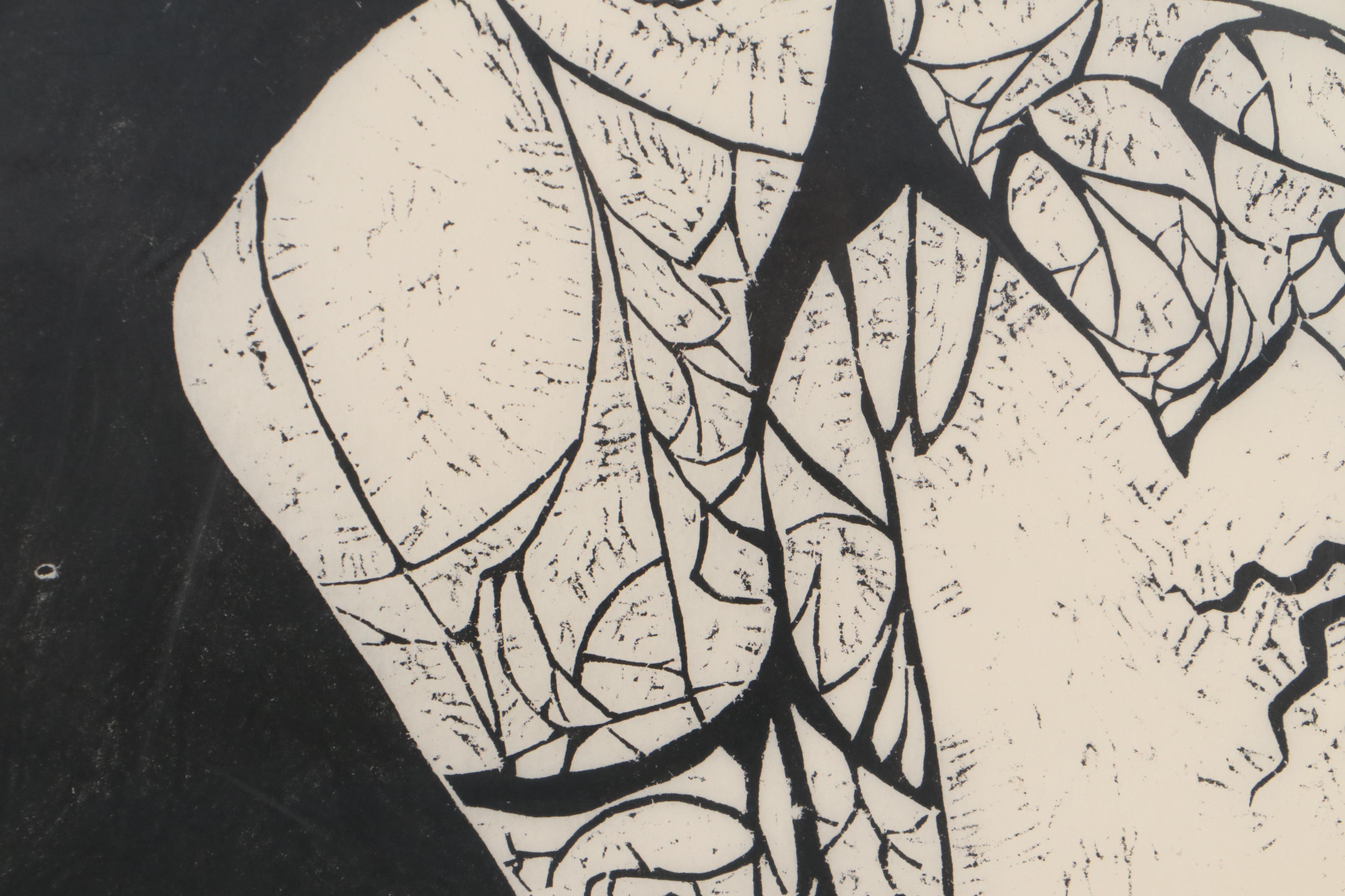 Thom Shaw Large-Scale Figurative Woodcut, 1970 | EBTH