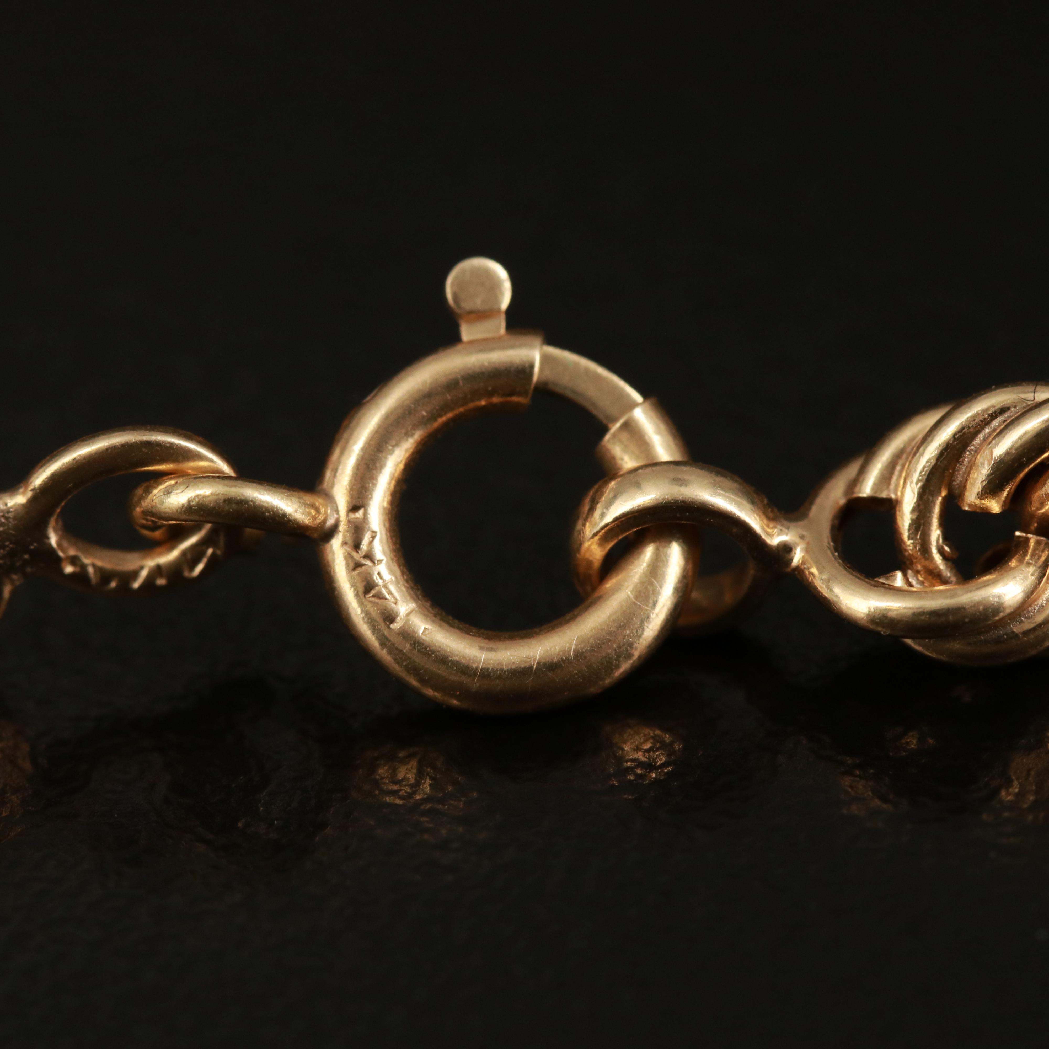 14K French Rope Chain Necklace | EBTH