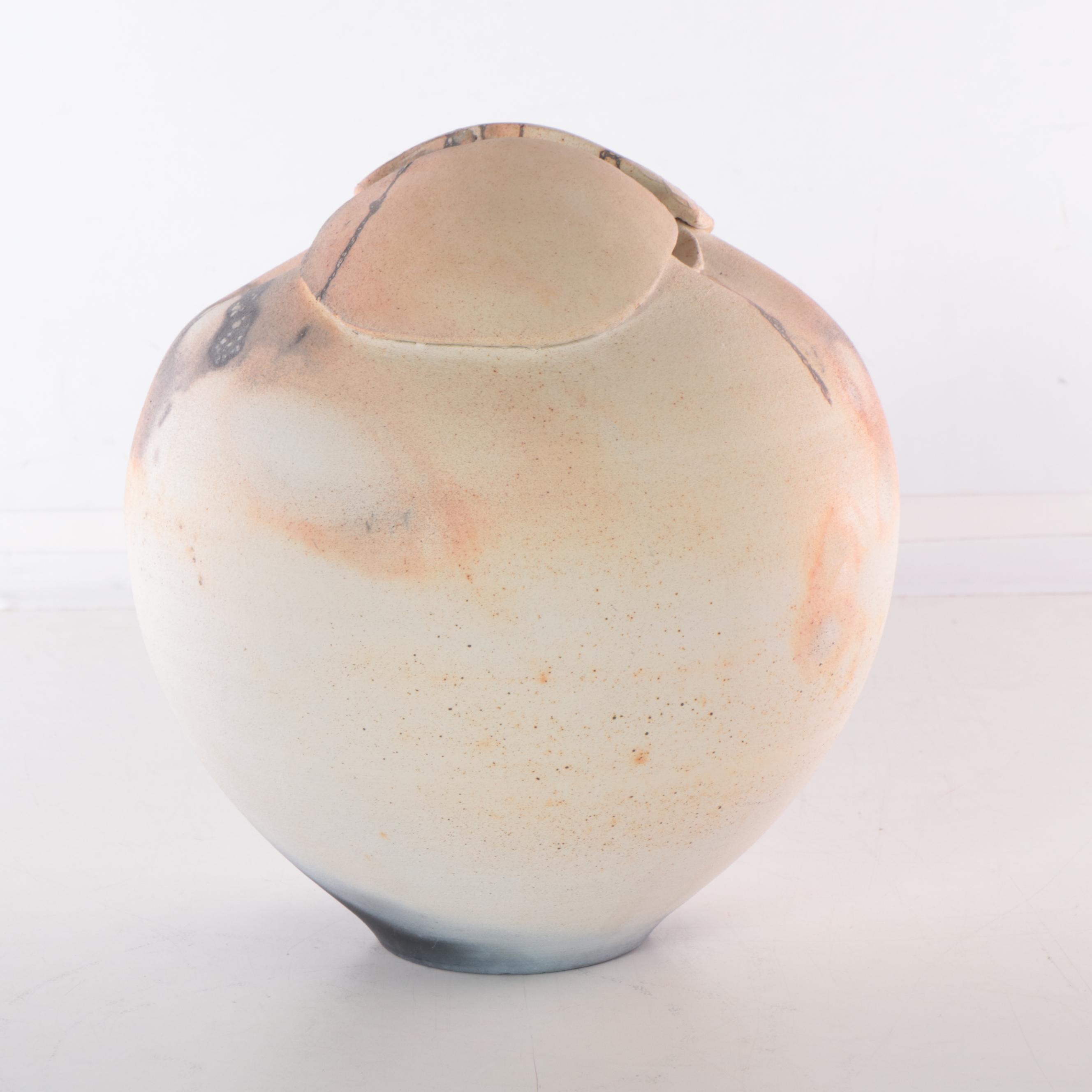 A. Jeffrey Zigulis Raku Pottery Vessel, 1981 | EBTH