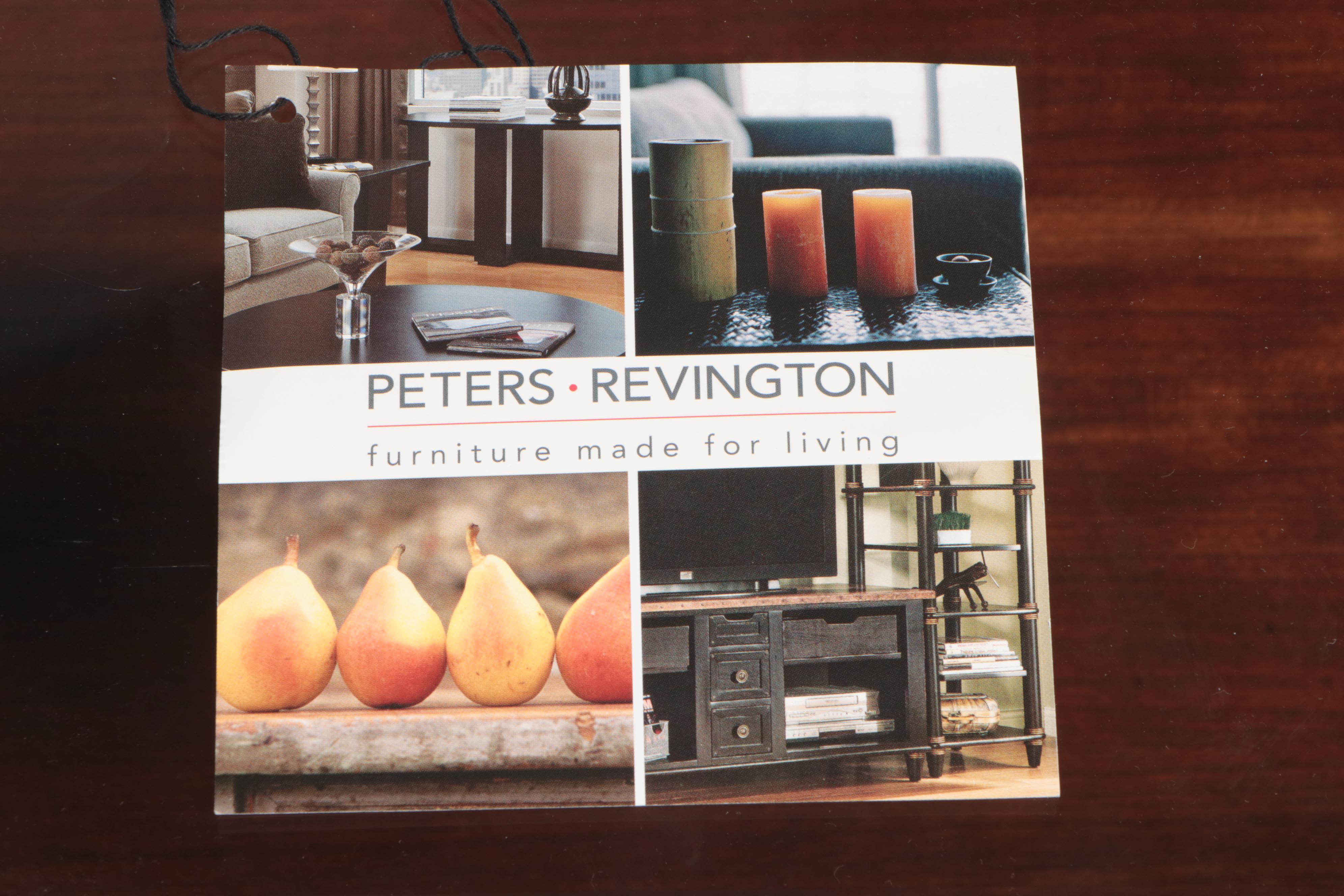 Peters Revington Cherry and Burlwood-Veneered Coffee Table and Two Side ...