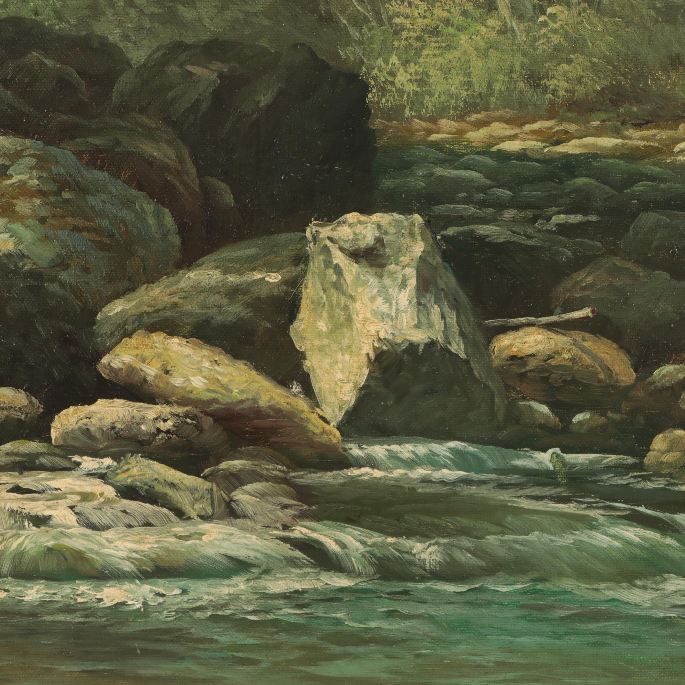 M. Gester Landscape Oil Painting, Mid-20th Century | EBTH