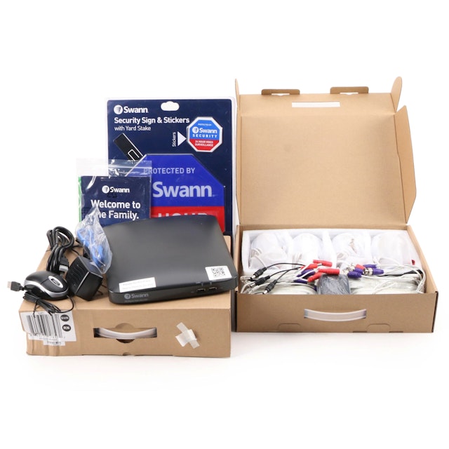 Swann 4-Channel 1080P Security Cameras, DVR and Yard Sign | Barnebys
