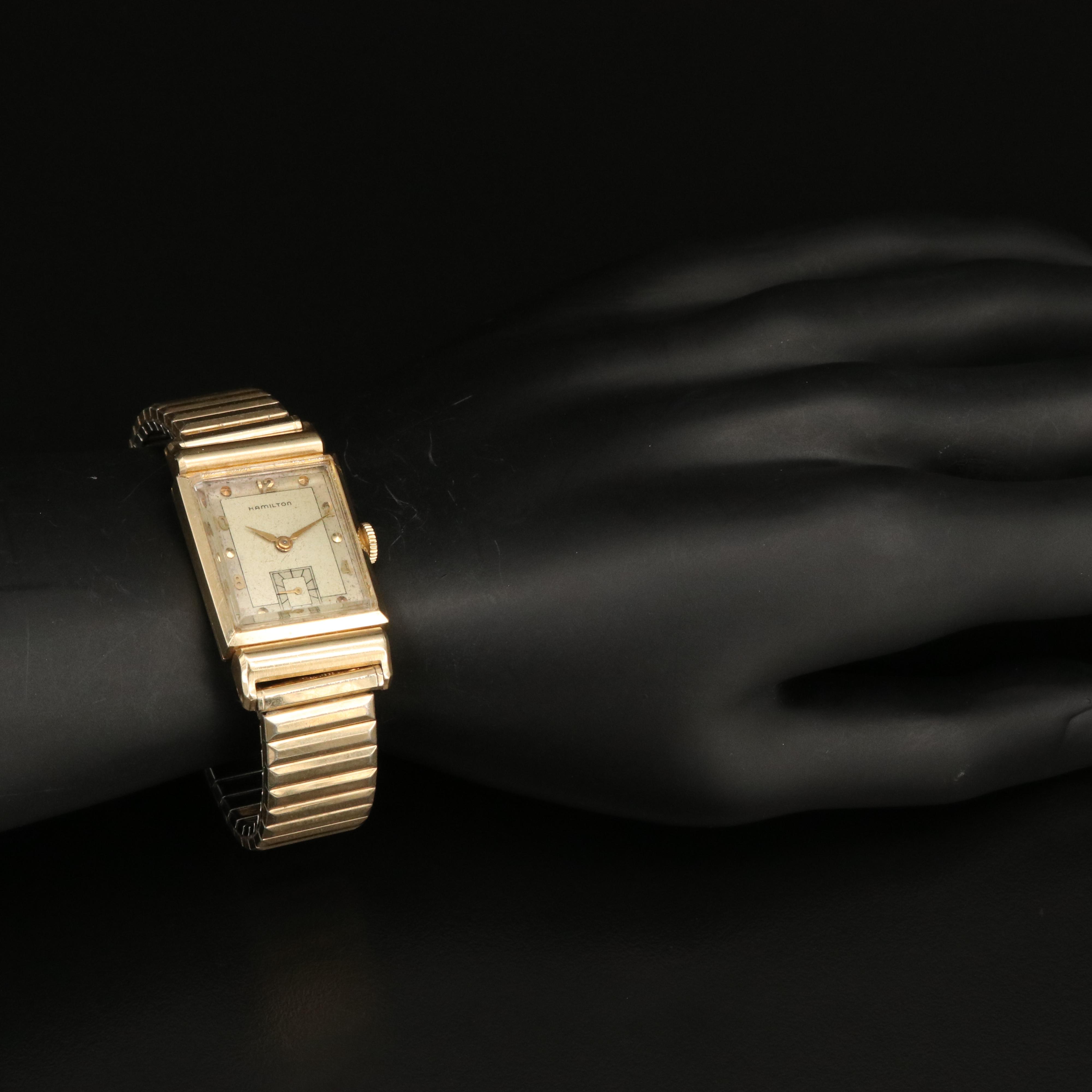 Circa 1949 14K Hamilton "Barton" Wristwatch | EBTH