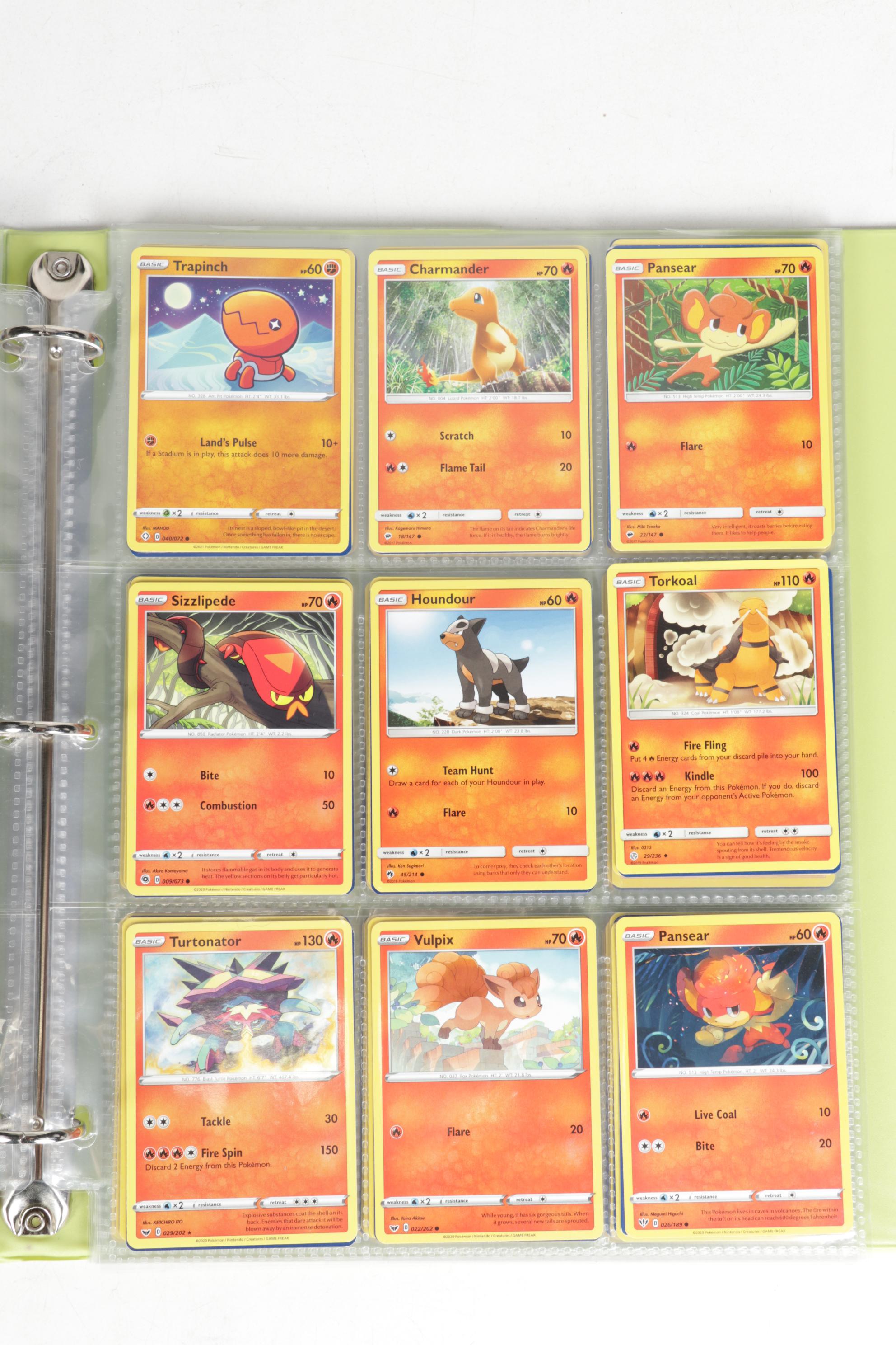 Pokémon Cards in Binder Featuring Cacnea, First Edition Caterpie and ...