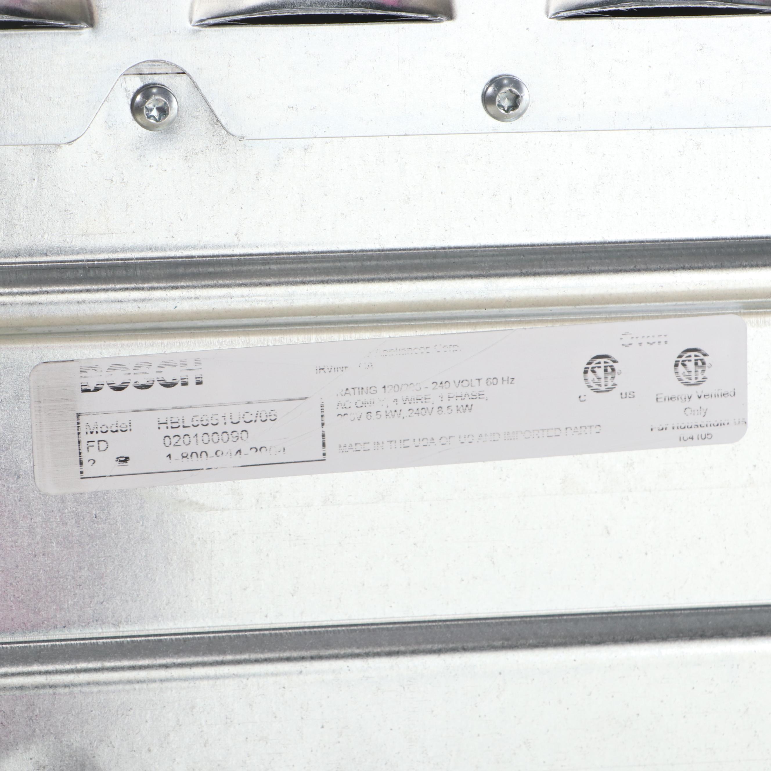 Bosch 500 Series 30" Built-In Double Electric Convection Wall Oven | EBTH