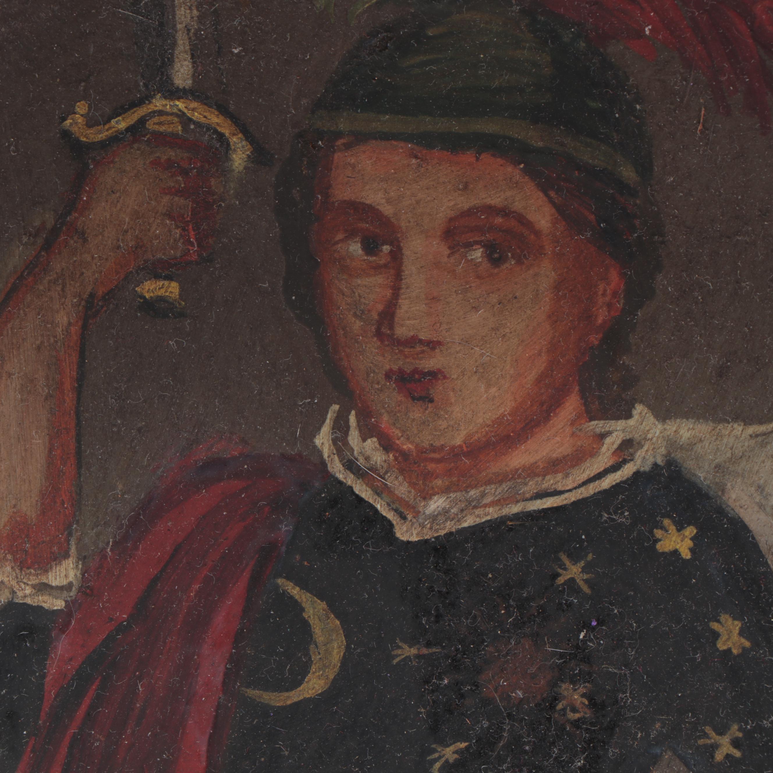 Hand-Painted Retablo With Nicho of Saint Michael the Archangel | EBTH