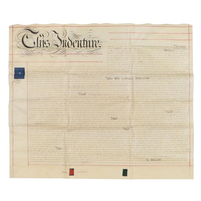 British Deed of Covenant, 1858 | Barnebys