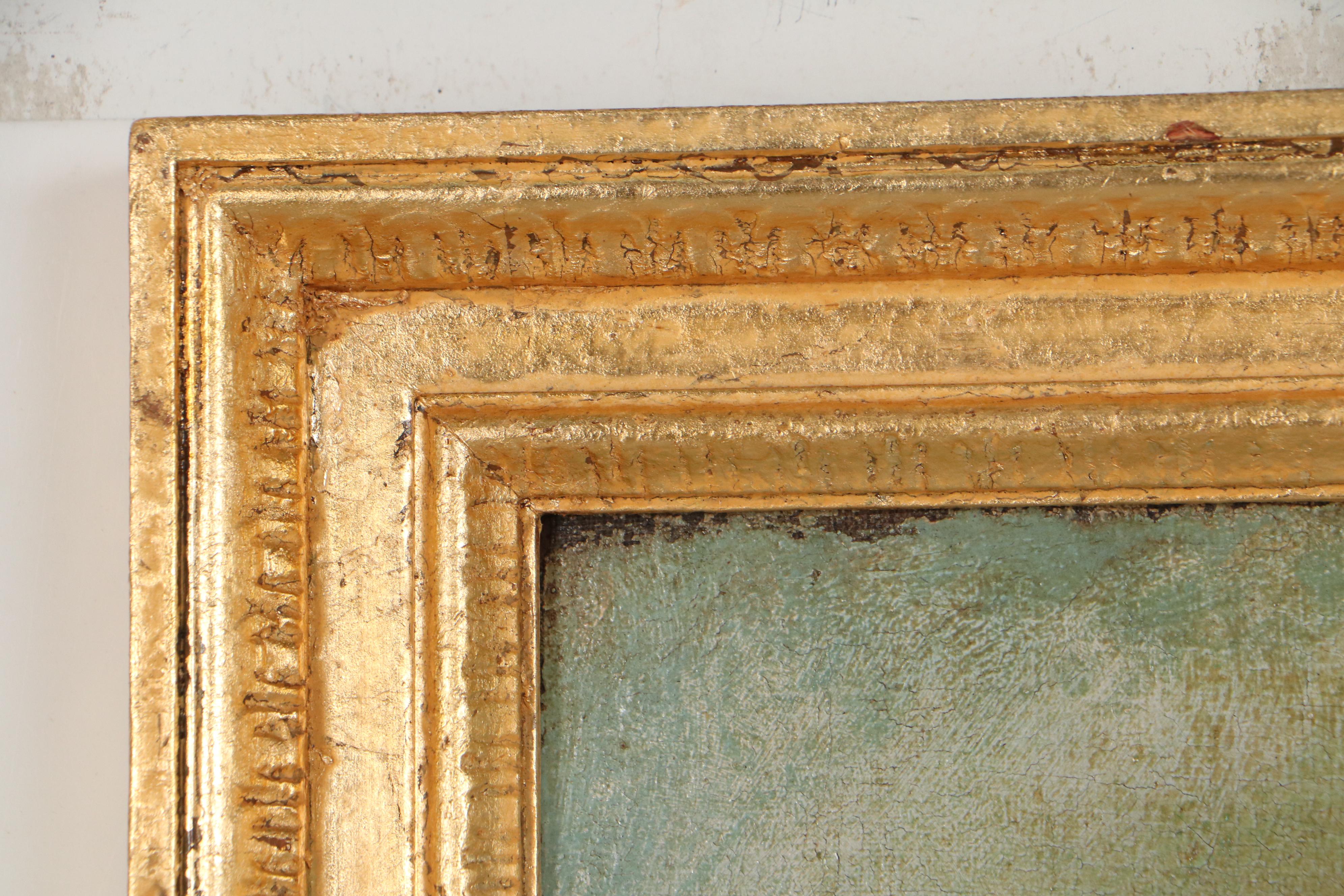 Carlo Valensi Oil Painting of Woman Playing the Mandolin, Early 20th ...