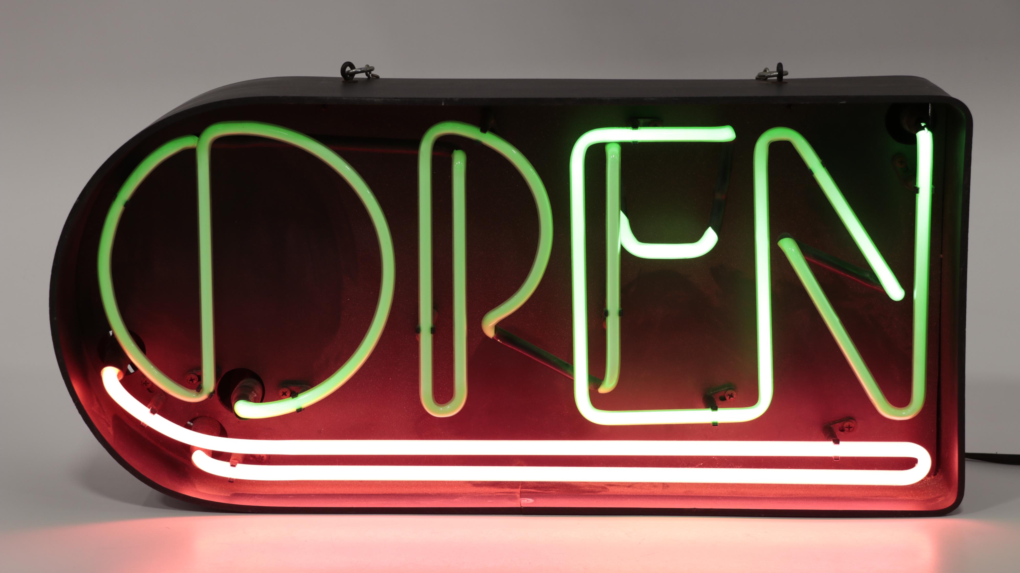 Fallon "Open" Neon Sign | EBTH