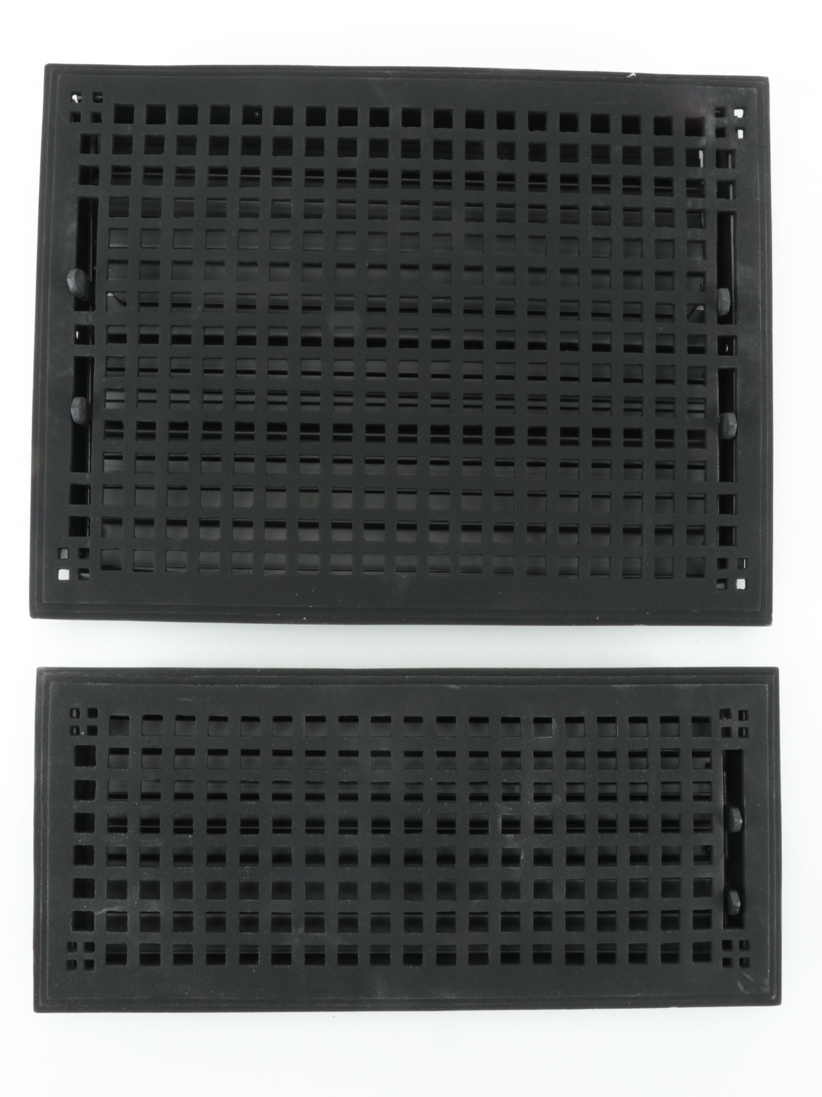 Cast Iron Floor Registers in Black Finish | EBTH