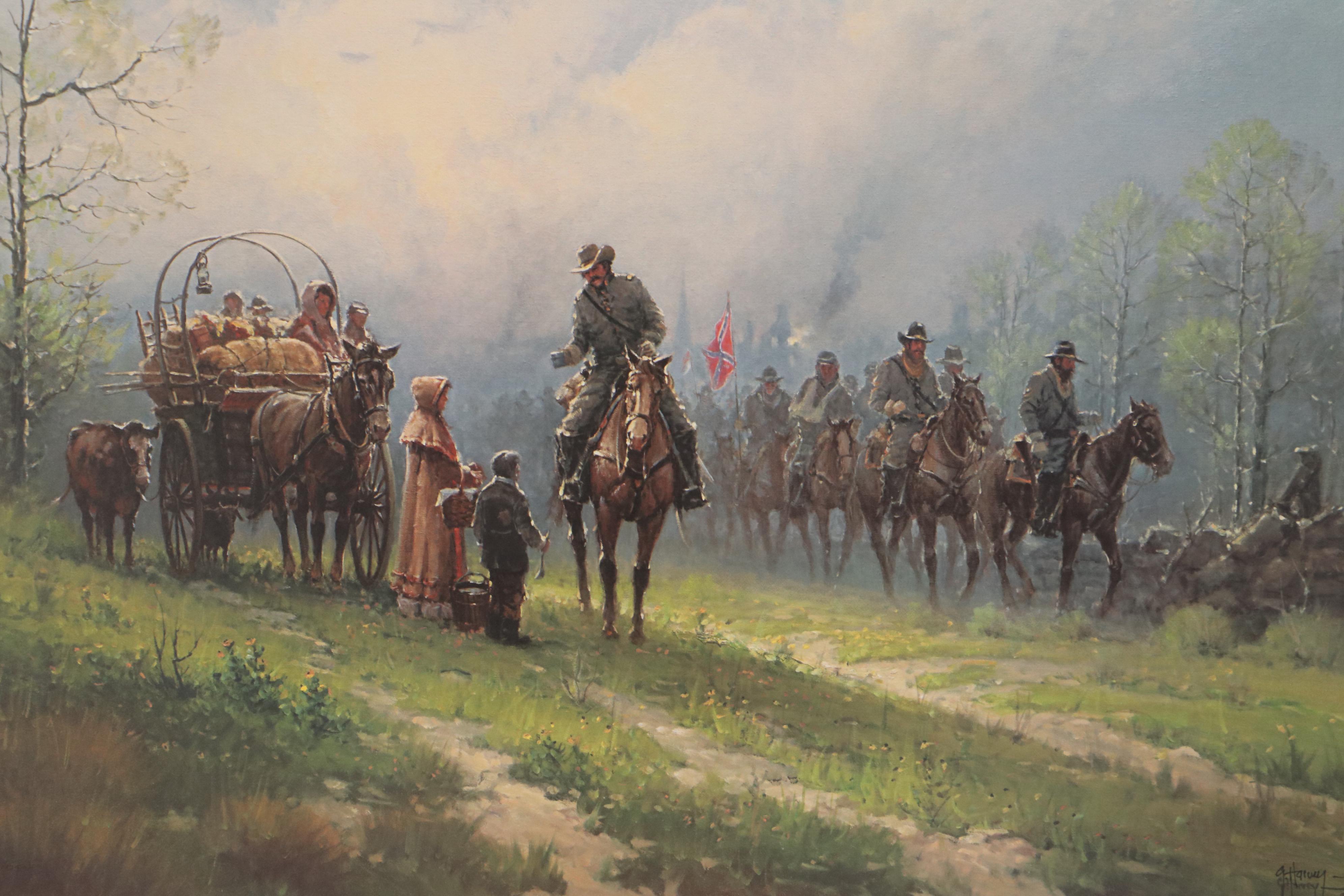 G. Harvey Offset Lithograph "Siege of the South," 1991 | EBTH