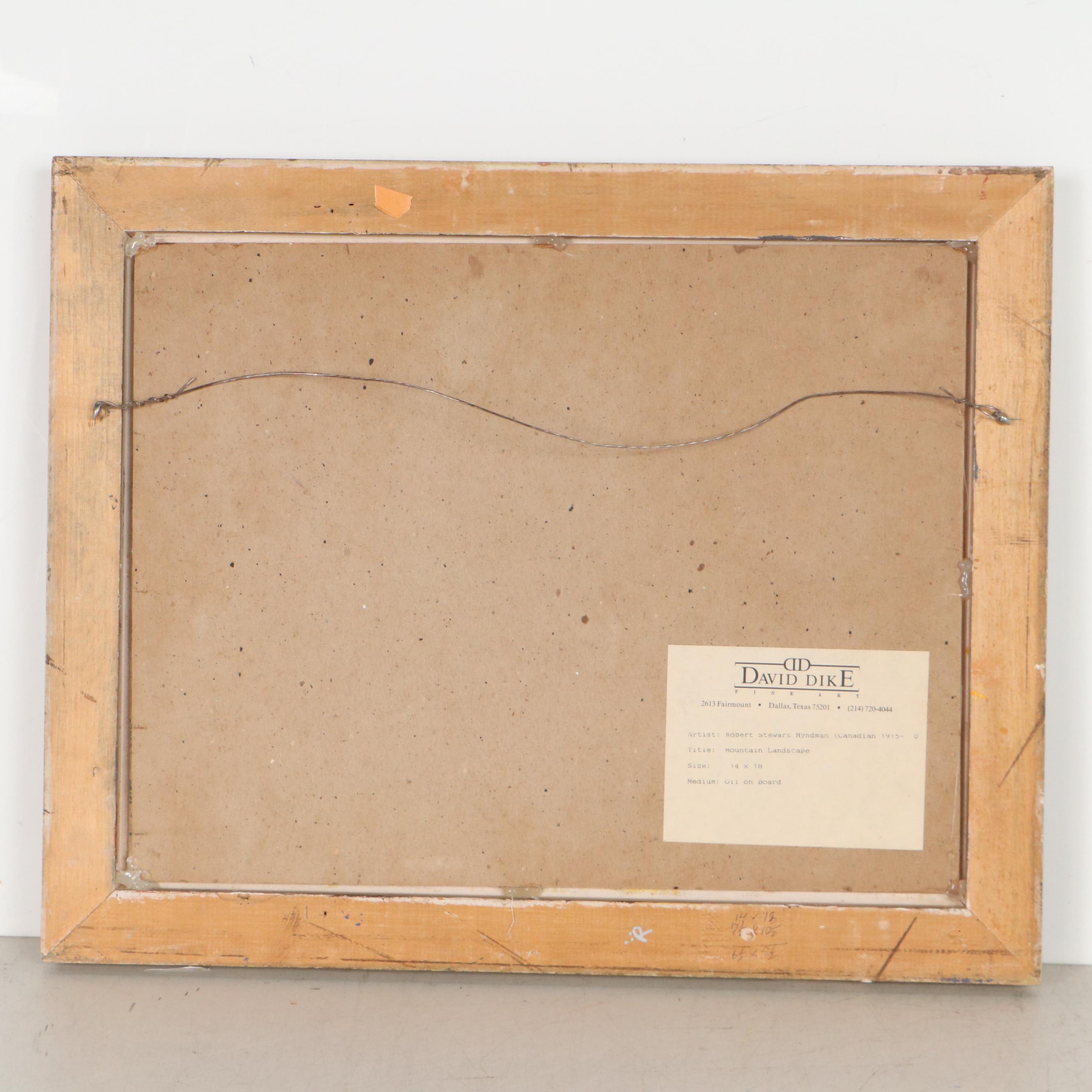 Robert Hyndman Oil Painting "Mountain Landscape" | EBTH