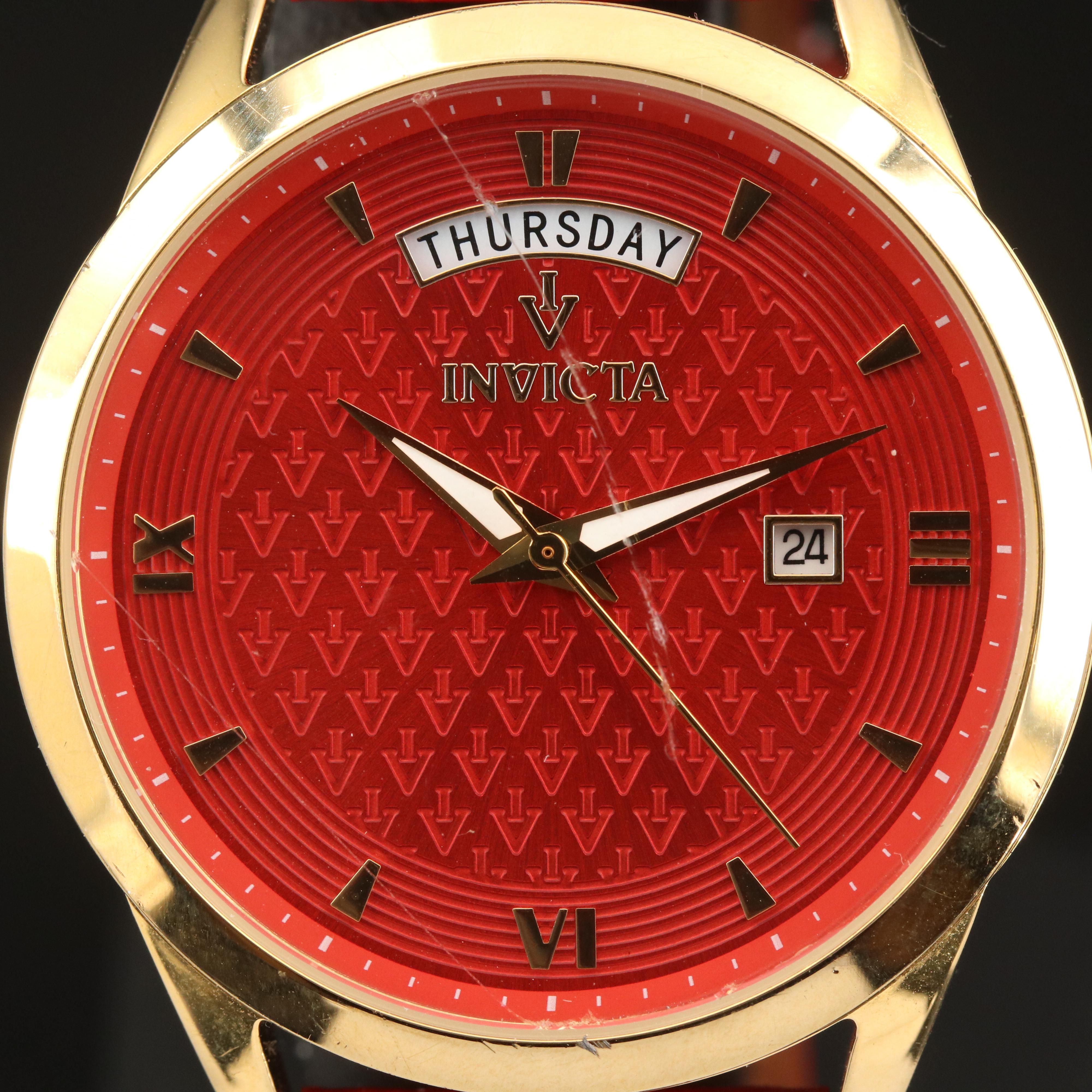 Invicta Day - Date Quartz Wristwatch | EBTH