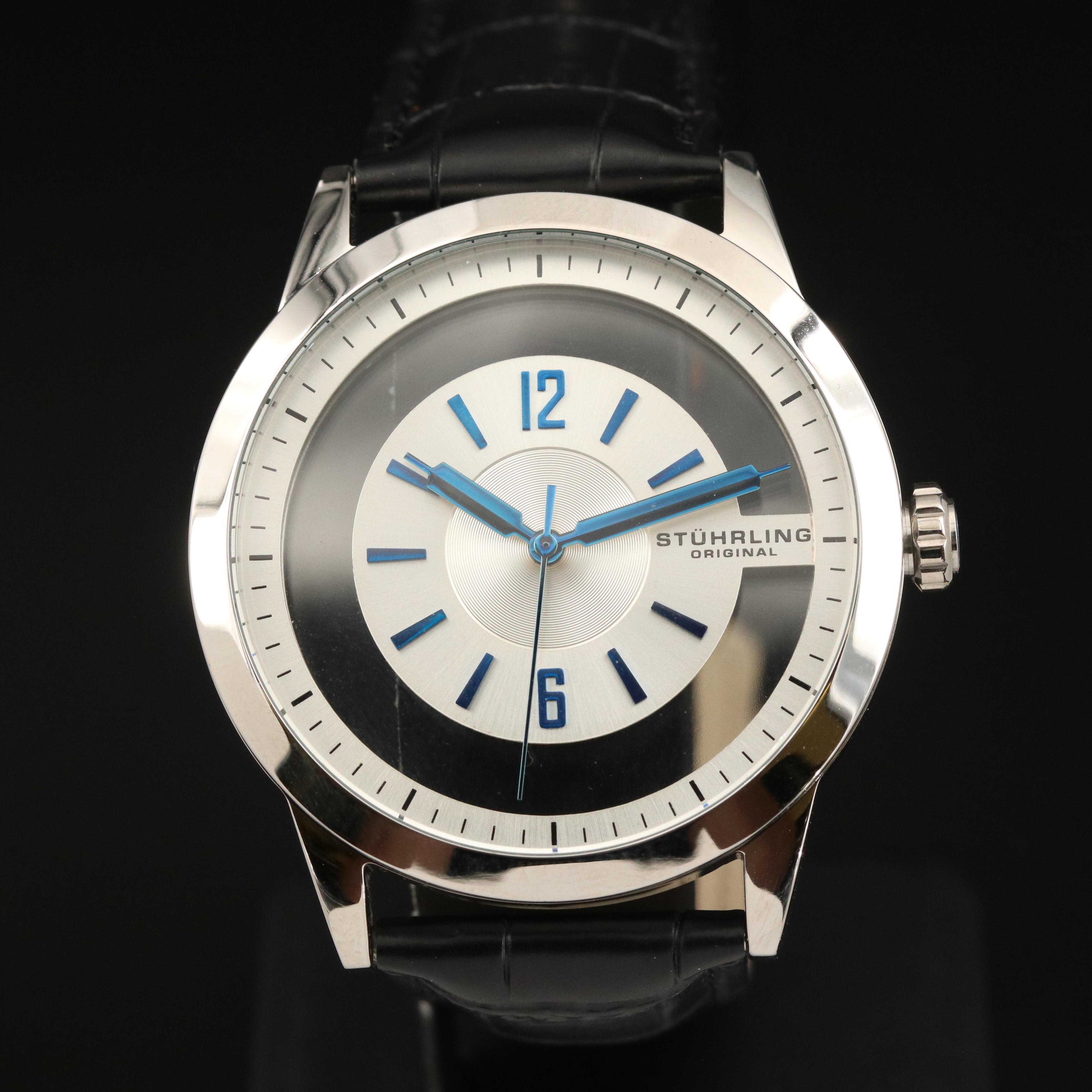 Stührling Original Semi Transparent Dial Stainless Steel Wristwatch | EBTH
