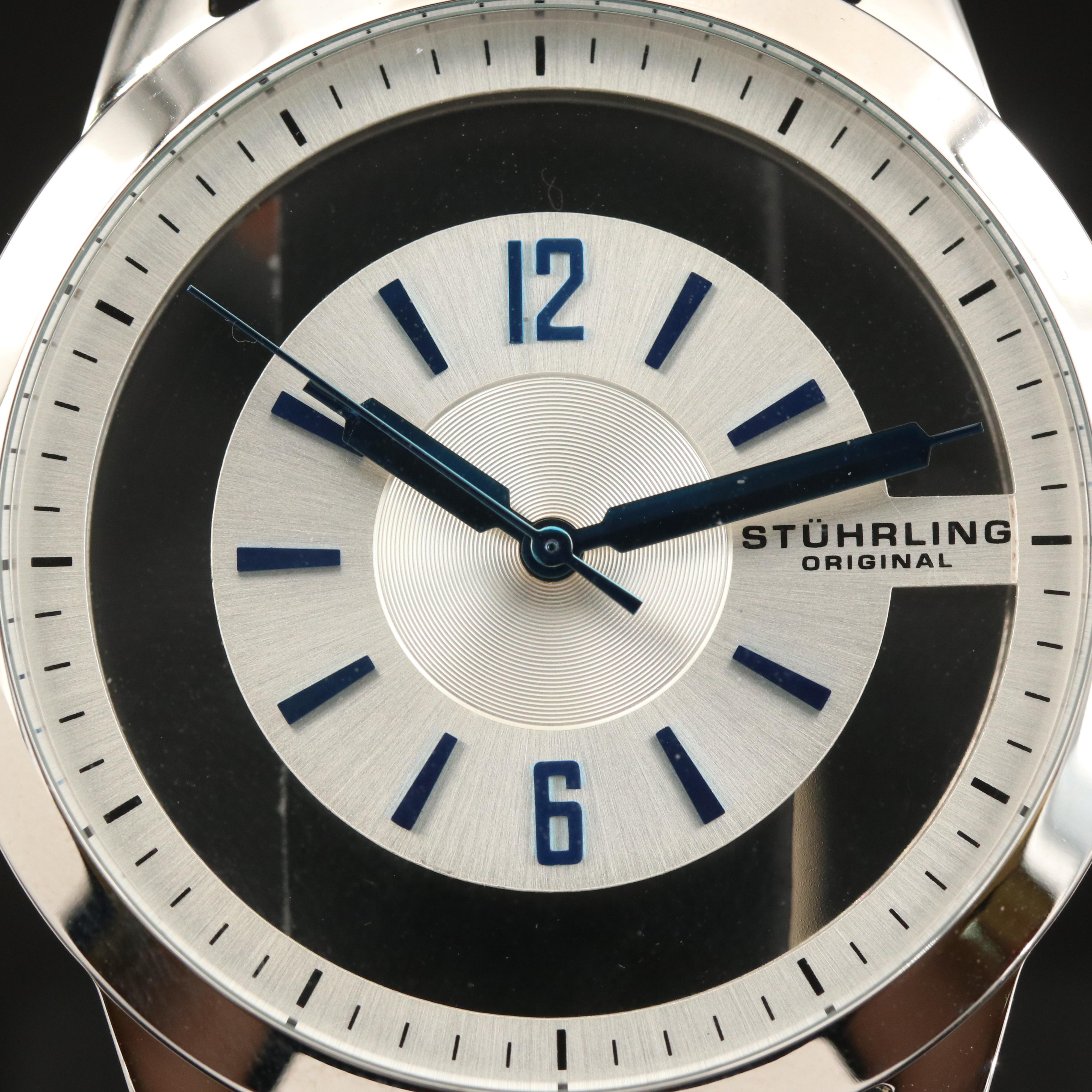 Stührling Original Semi Transparent Dial Stainless Steel Wristwatch | EBTH