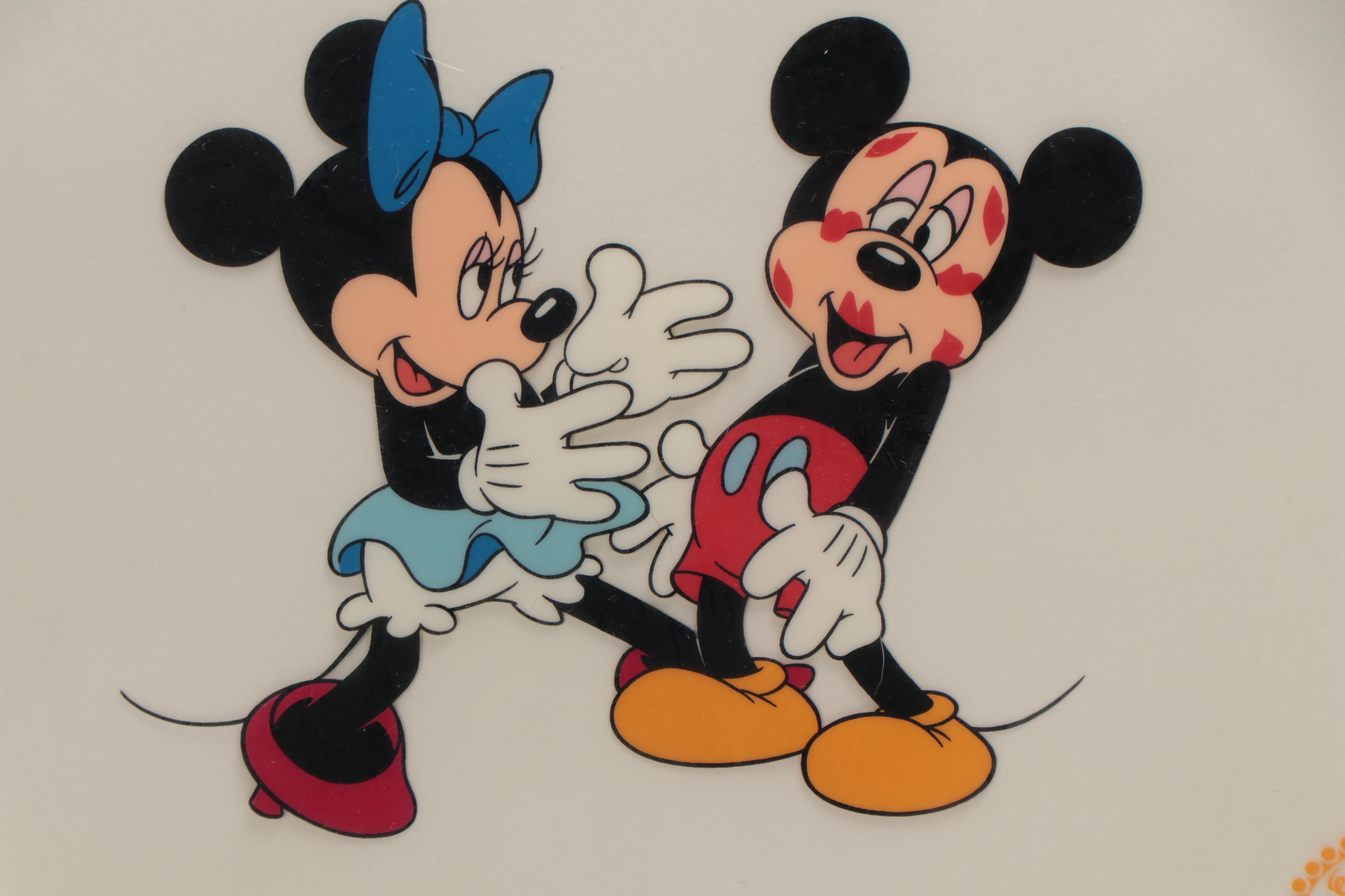 Disney Sericels of Mickey and Minnie Mouse, Circa 1990 | EBTH
