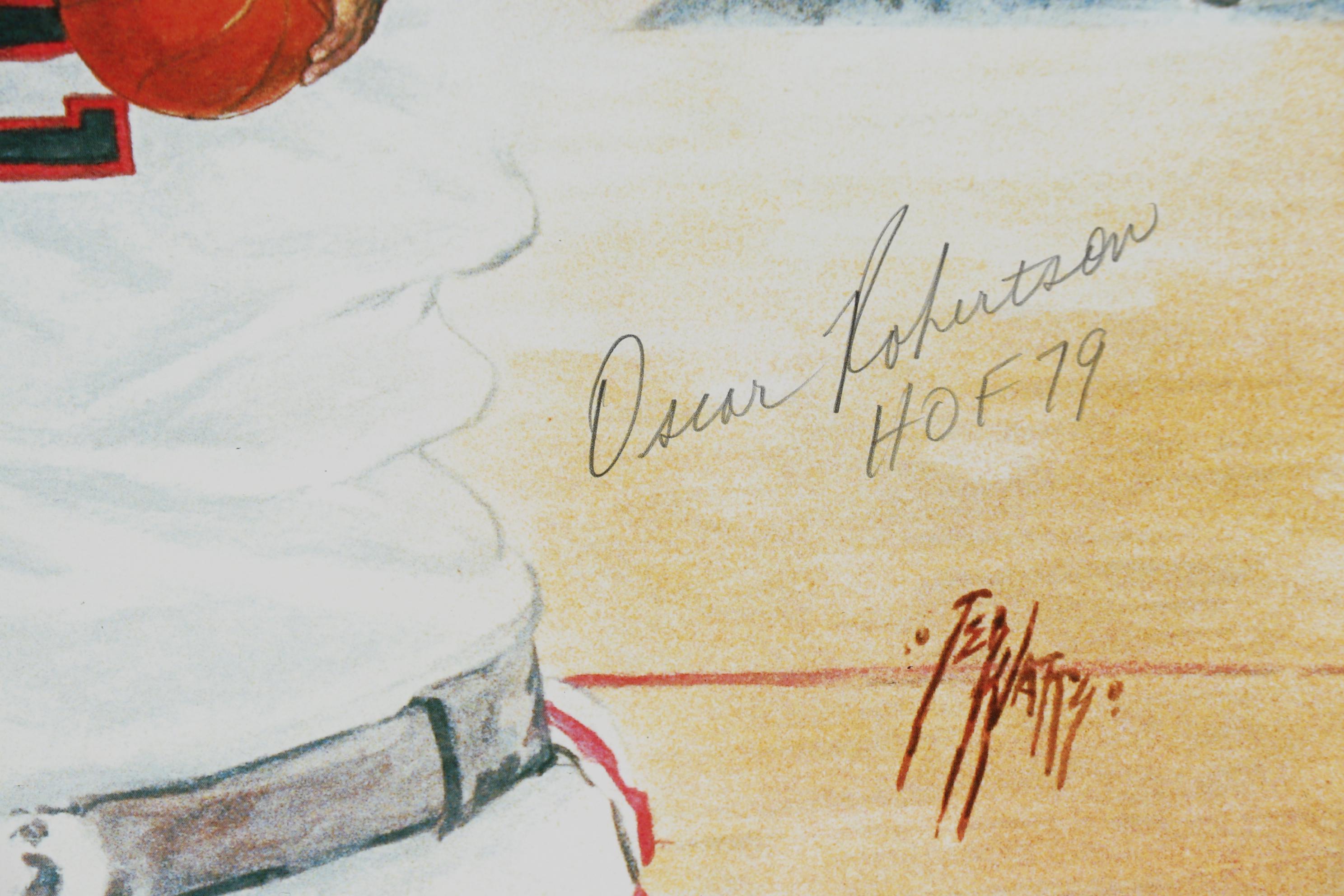 Ted Watts "College Player of the Century" Autographed Offset Lithograph ...